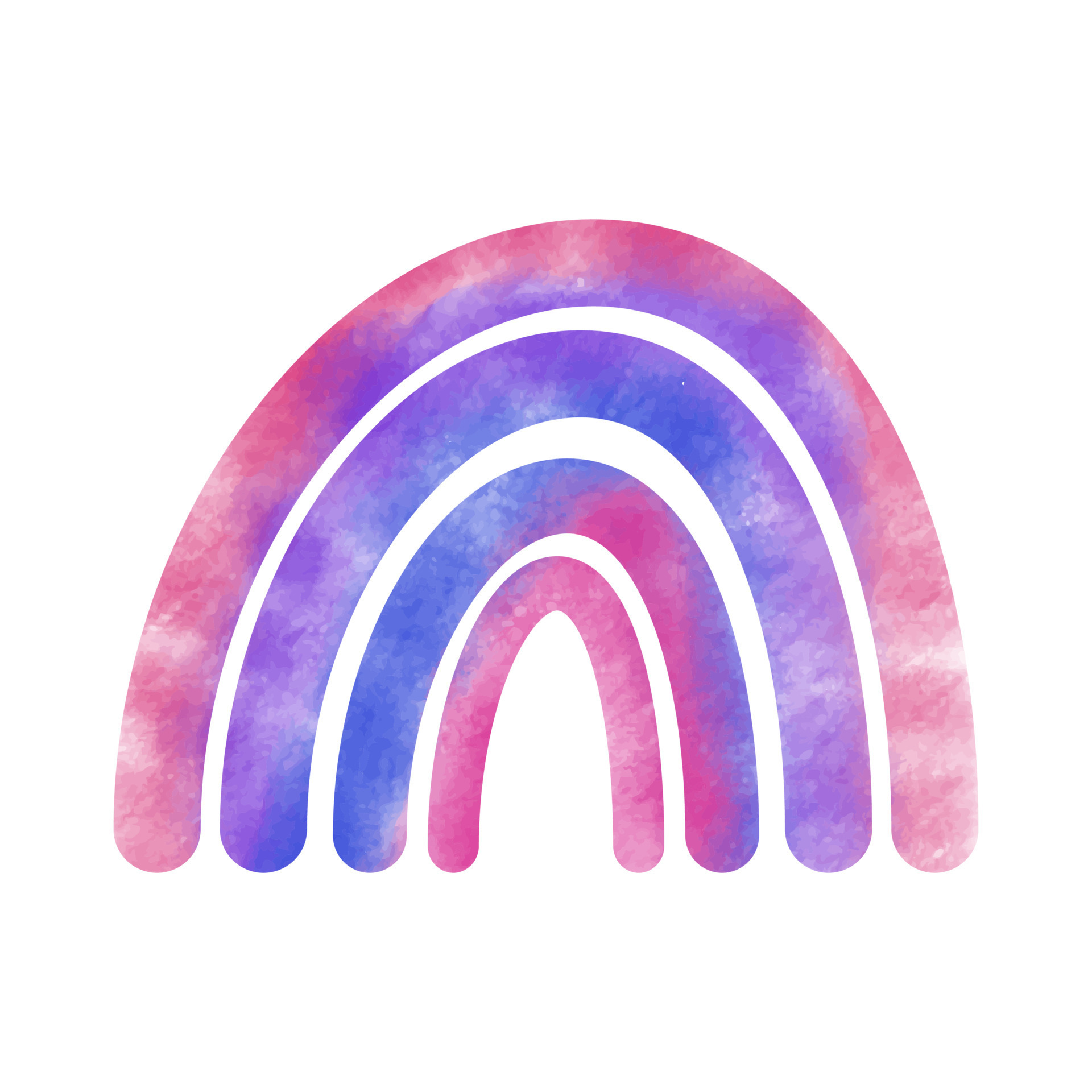 Watercolor rainbow design on white 22523604 Vector Art at Vecteezy