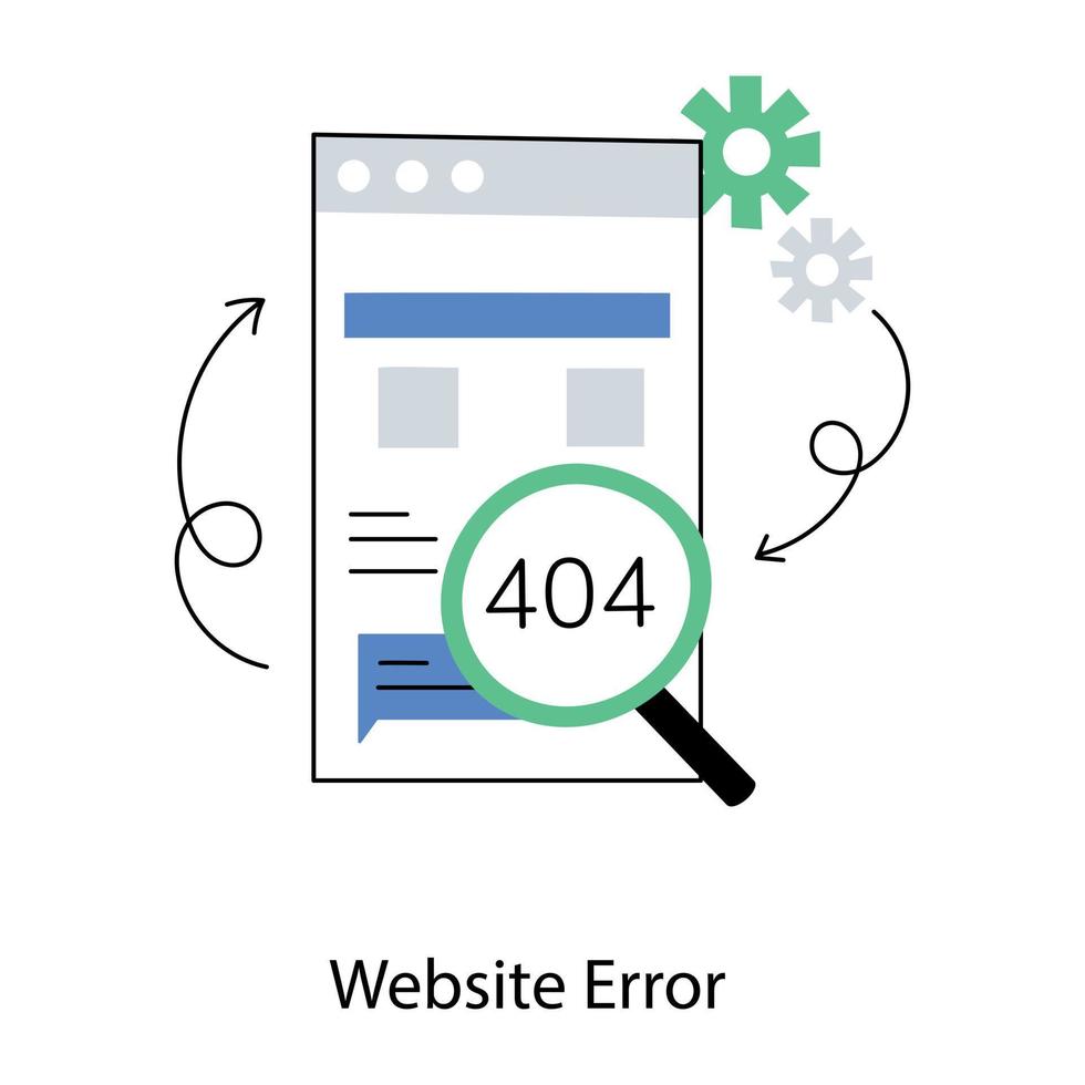 Trendy Website Error 22523832 Vector Art at Vecteezy