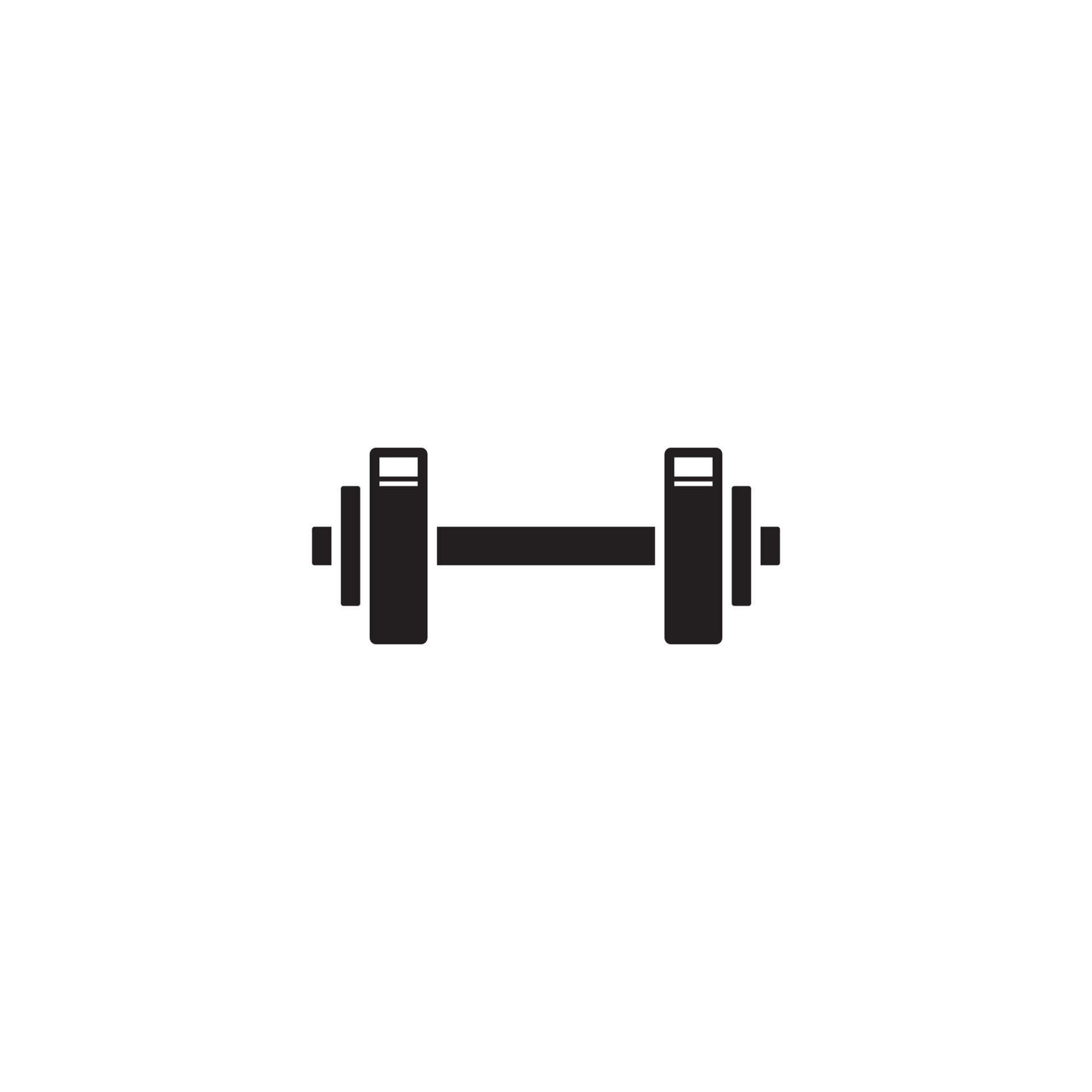 a simple Dumbbell logo or icon design 22524958 Vector Art at Vecteezy