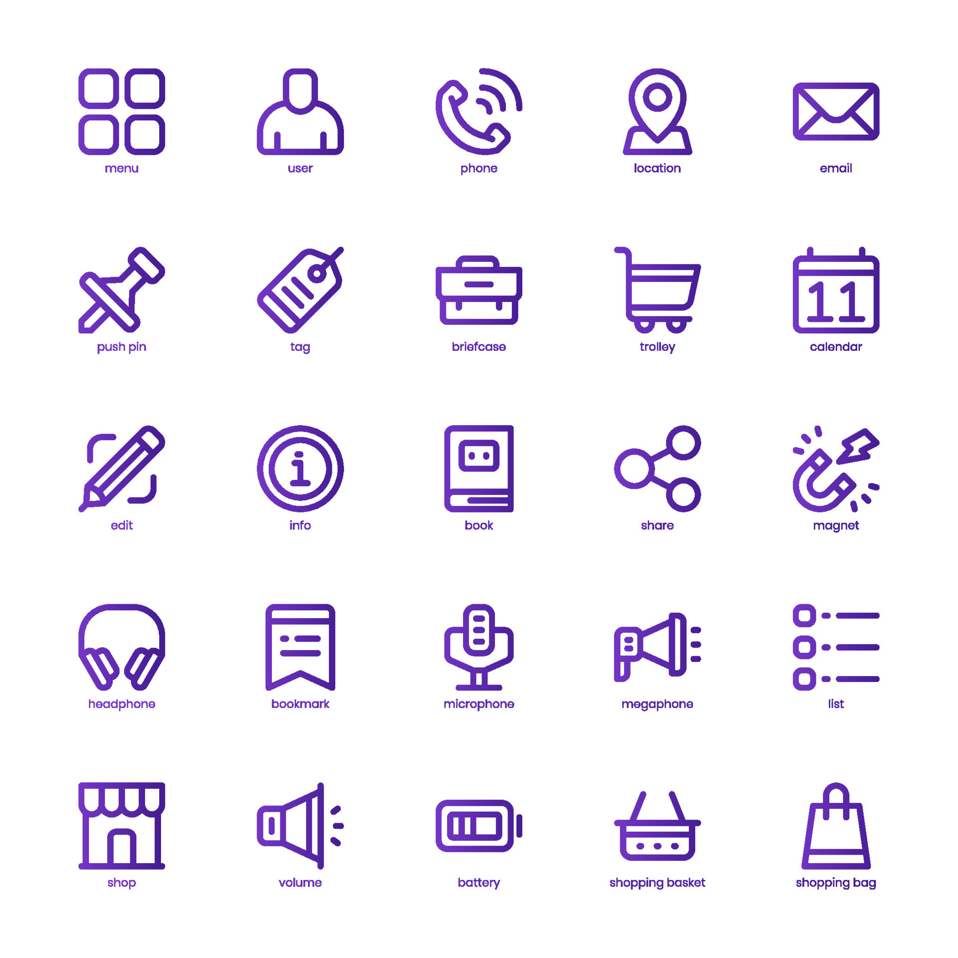 Mobile App icon pack for your website design, logo, app, and user ...