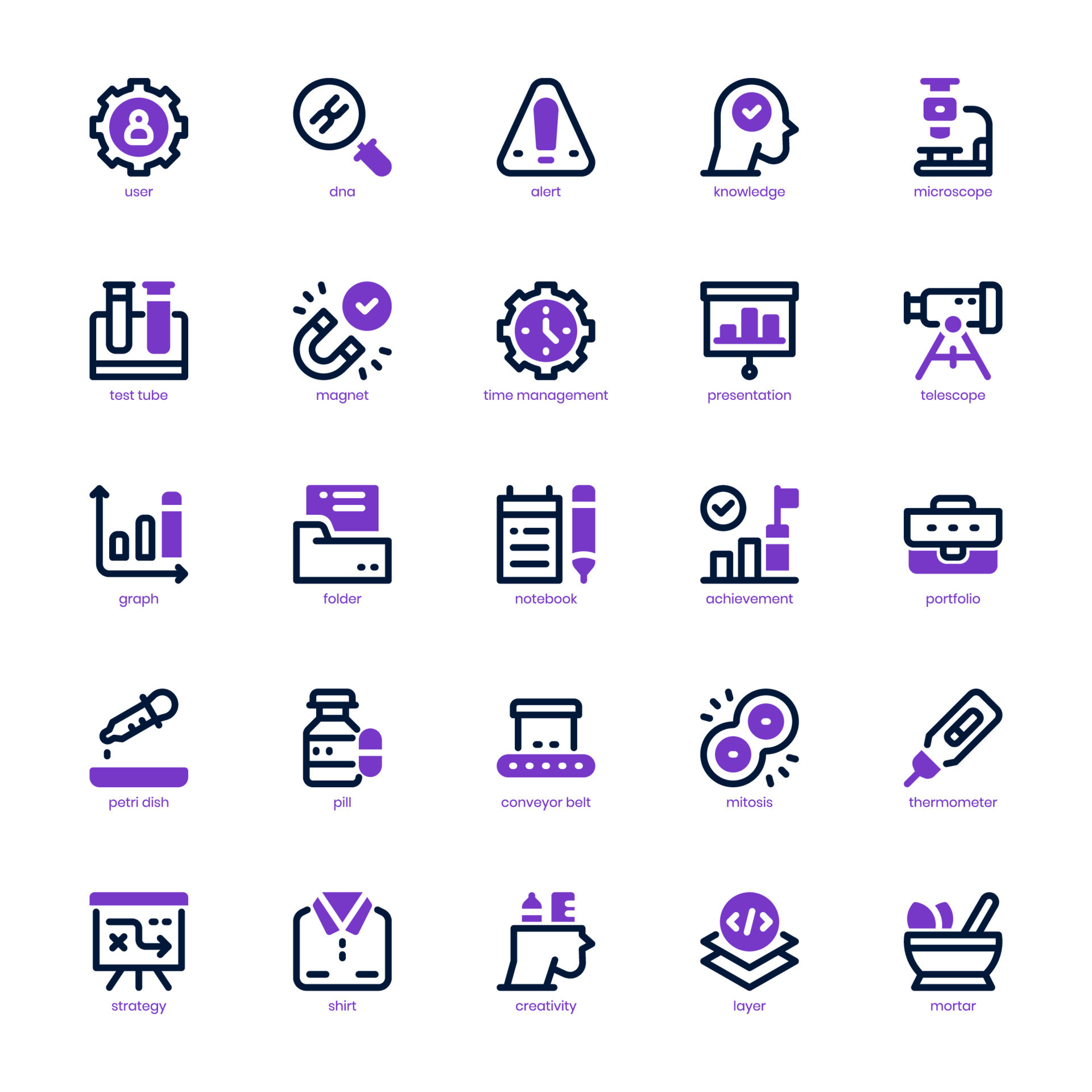Research and Development Icon pack for your website design, logo, app ...