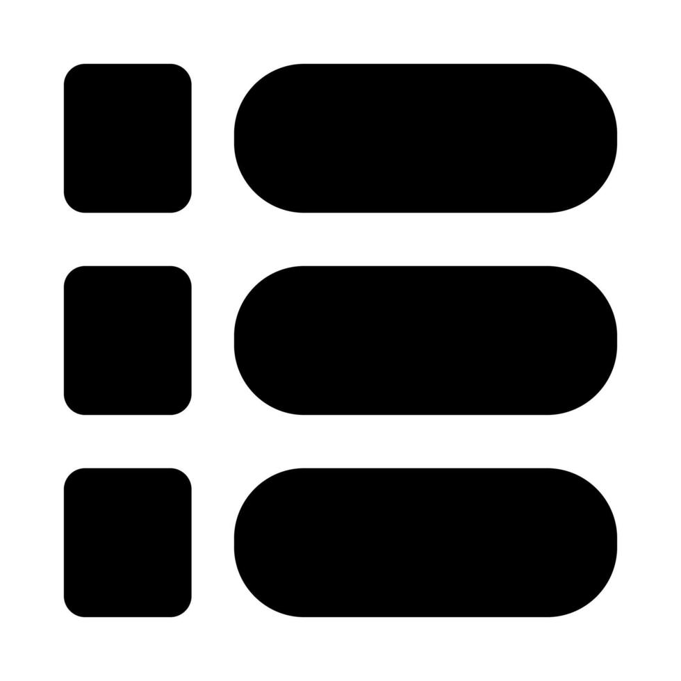 menu of user interface solid icon set 22526810 Vector Art at Vecteezy