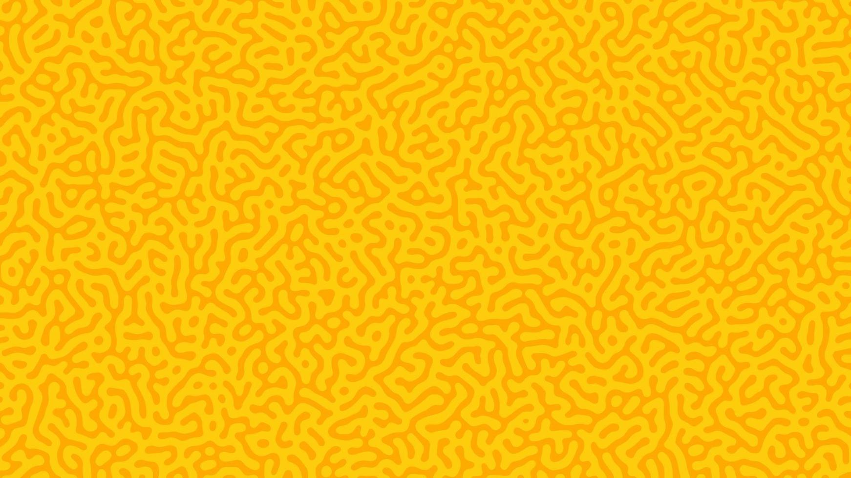 Yellow Turing Reaction Background Abstract Diffusion Pattern With
