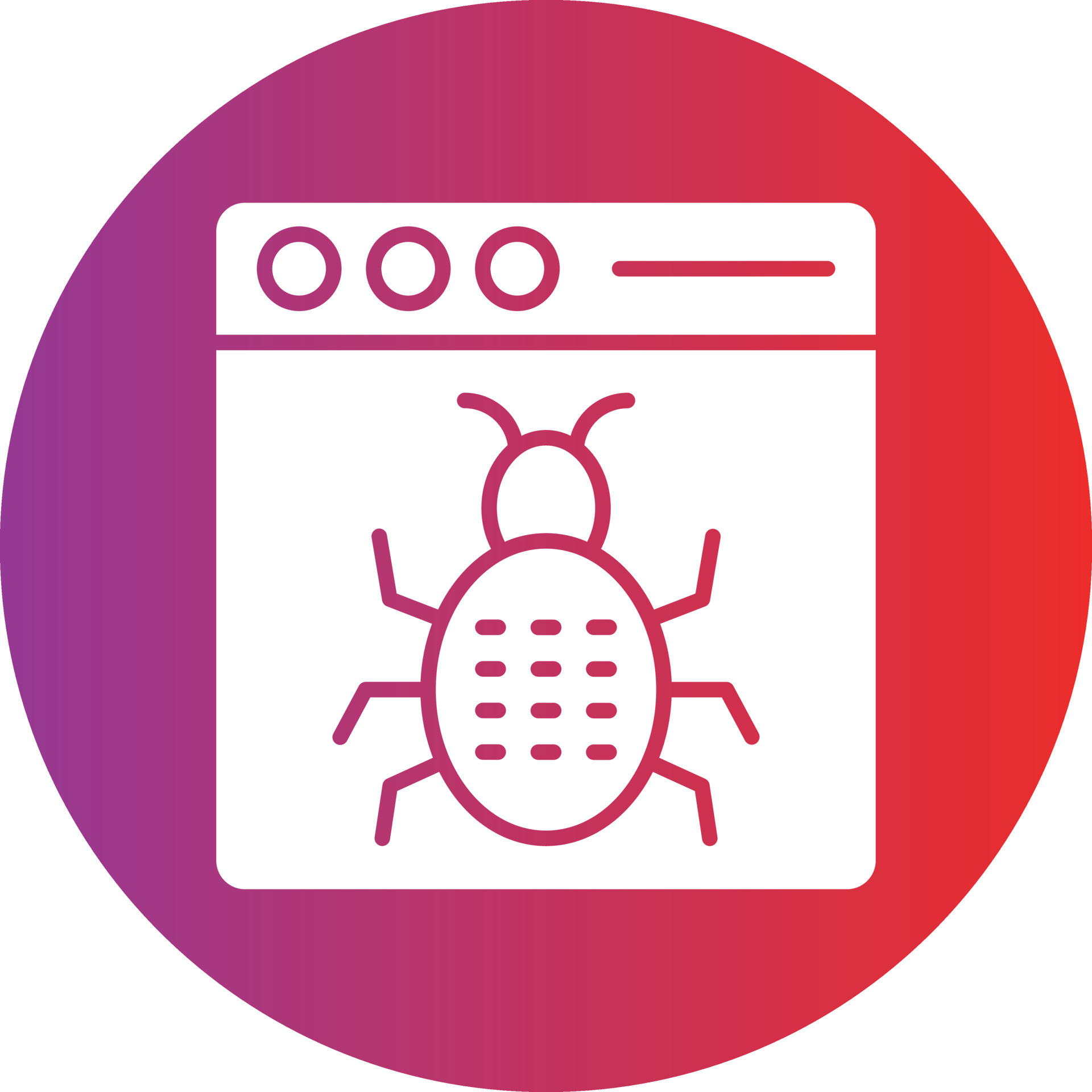 Vector Design Bug Icon Style 22531221 Vector Art At Vecteezy