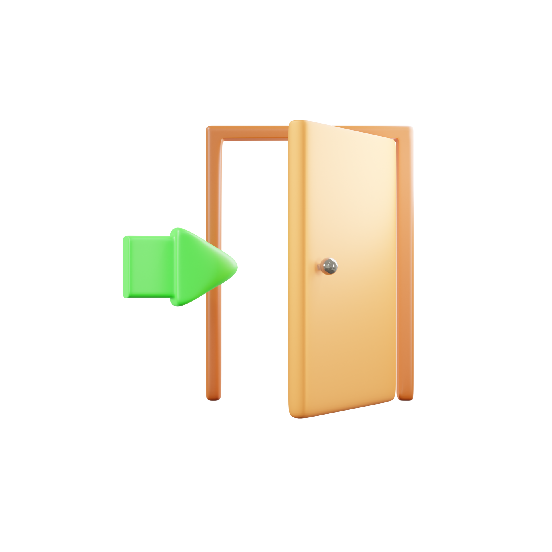 3d minimal rendering exit icon 22532270 PNG