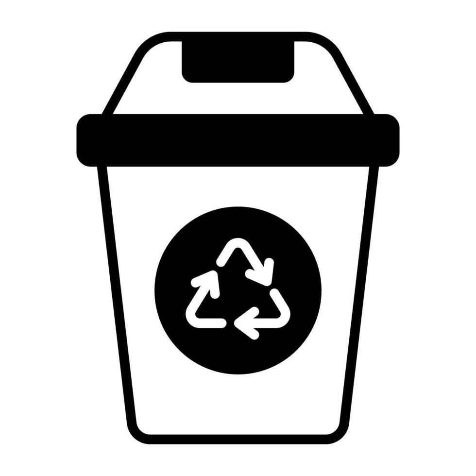 Have Look At This Amazing Vector Of Recycling Trash Bin Garbage Bin Icon 22533754 Vector Art At