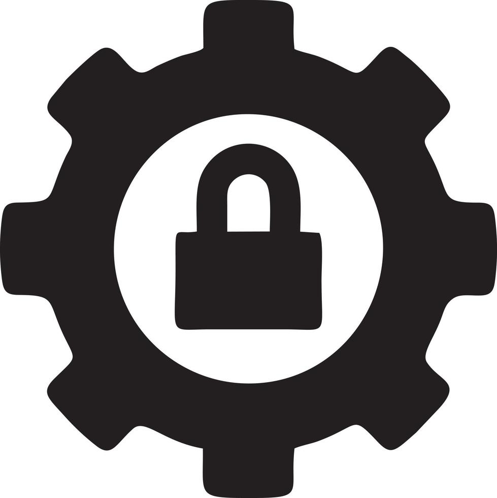 Lock Security Icon Symbol Vector Image Illustration Of The Key Secure Access System Vector