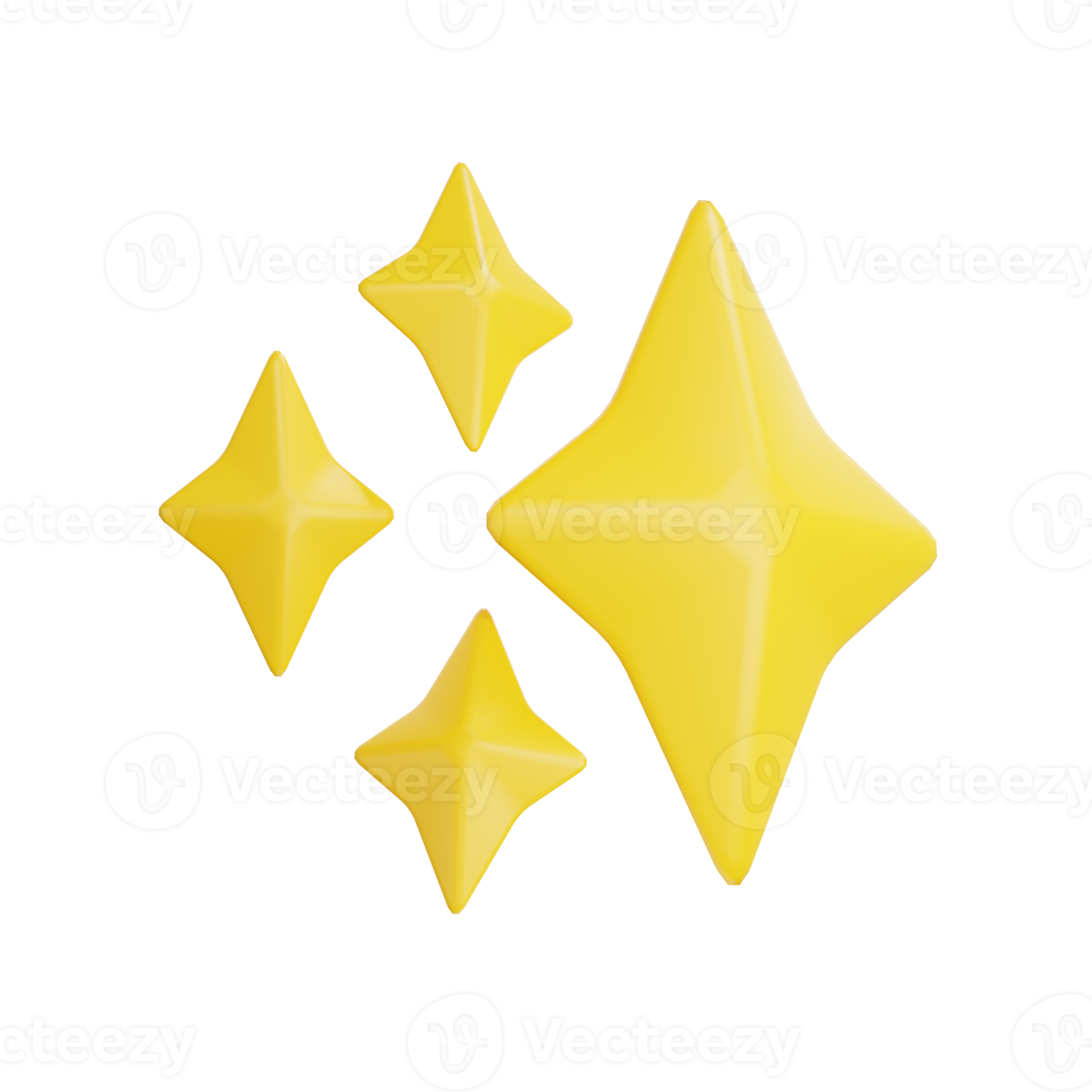 3D render gold star sparkle emoji. star Magic element. 22541333 PNG