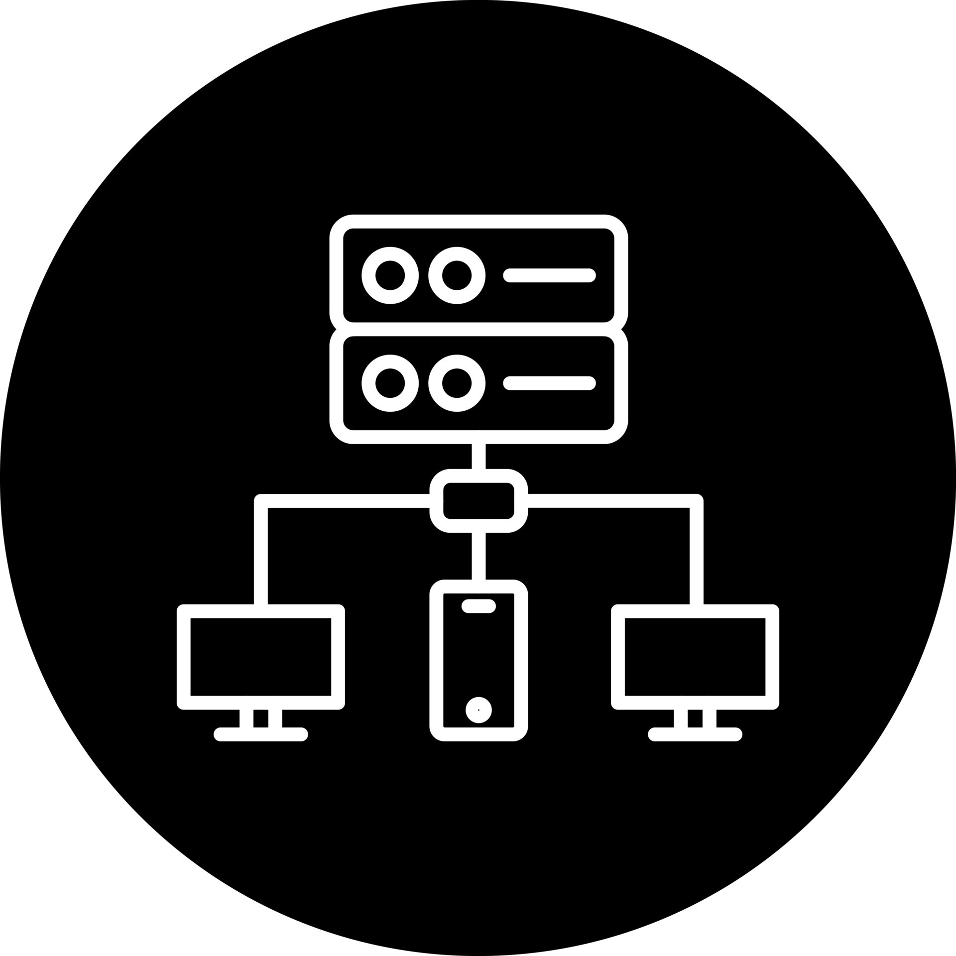 Database Network Vector Icon Style 22543579 Vector Art At Vecteezy