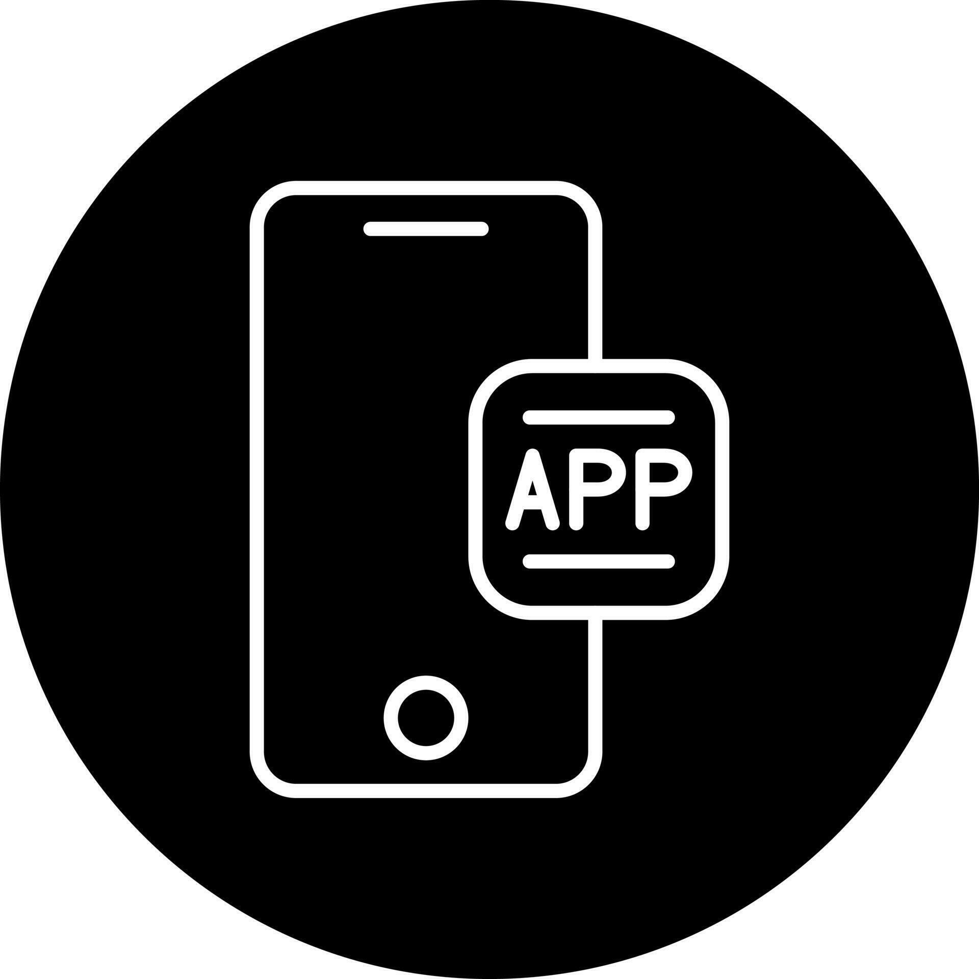 Mobile App Vector Icon Style 22544253 Vector Art at Vecteezy