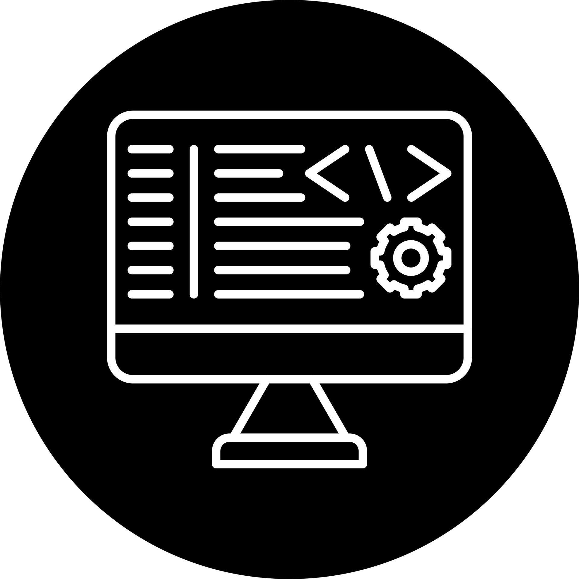 back end development Vector Icon Style 22546132 Vector Art at Vecteezy