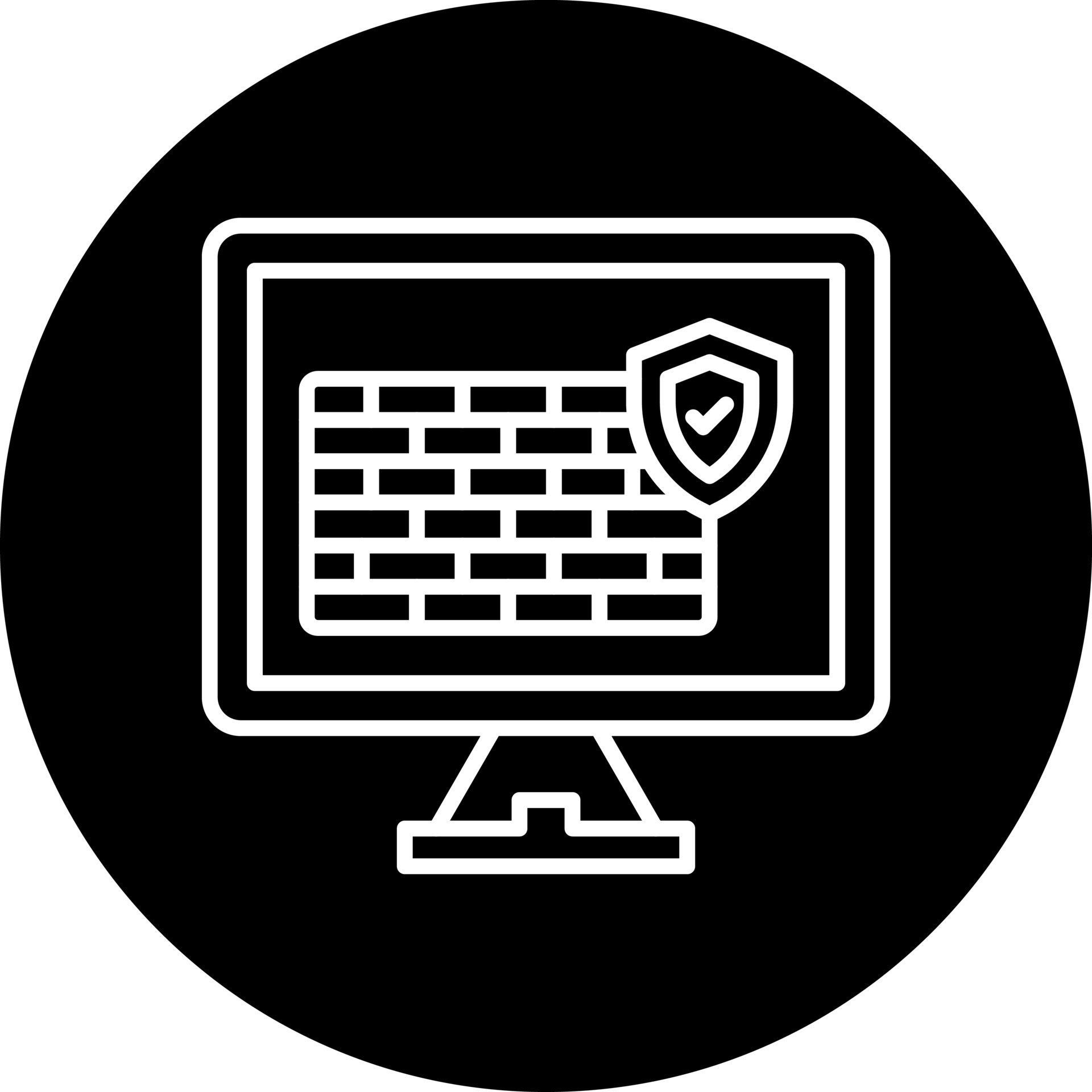computer firewall Vector Icon Style 22546345 Vector Art at Vecteezy