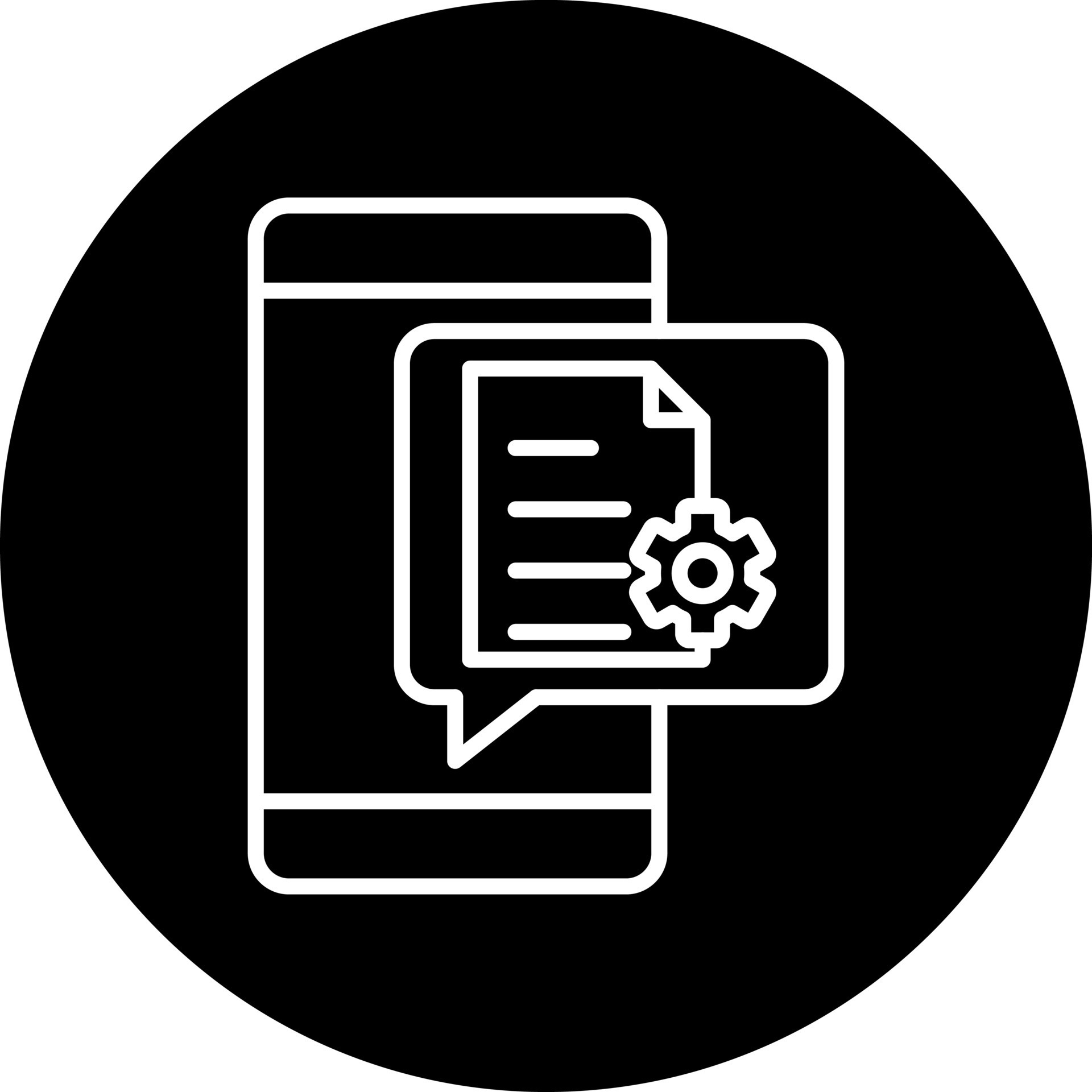 document settings Vector Icon Style 22546486 Vector Art at Vecteezy