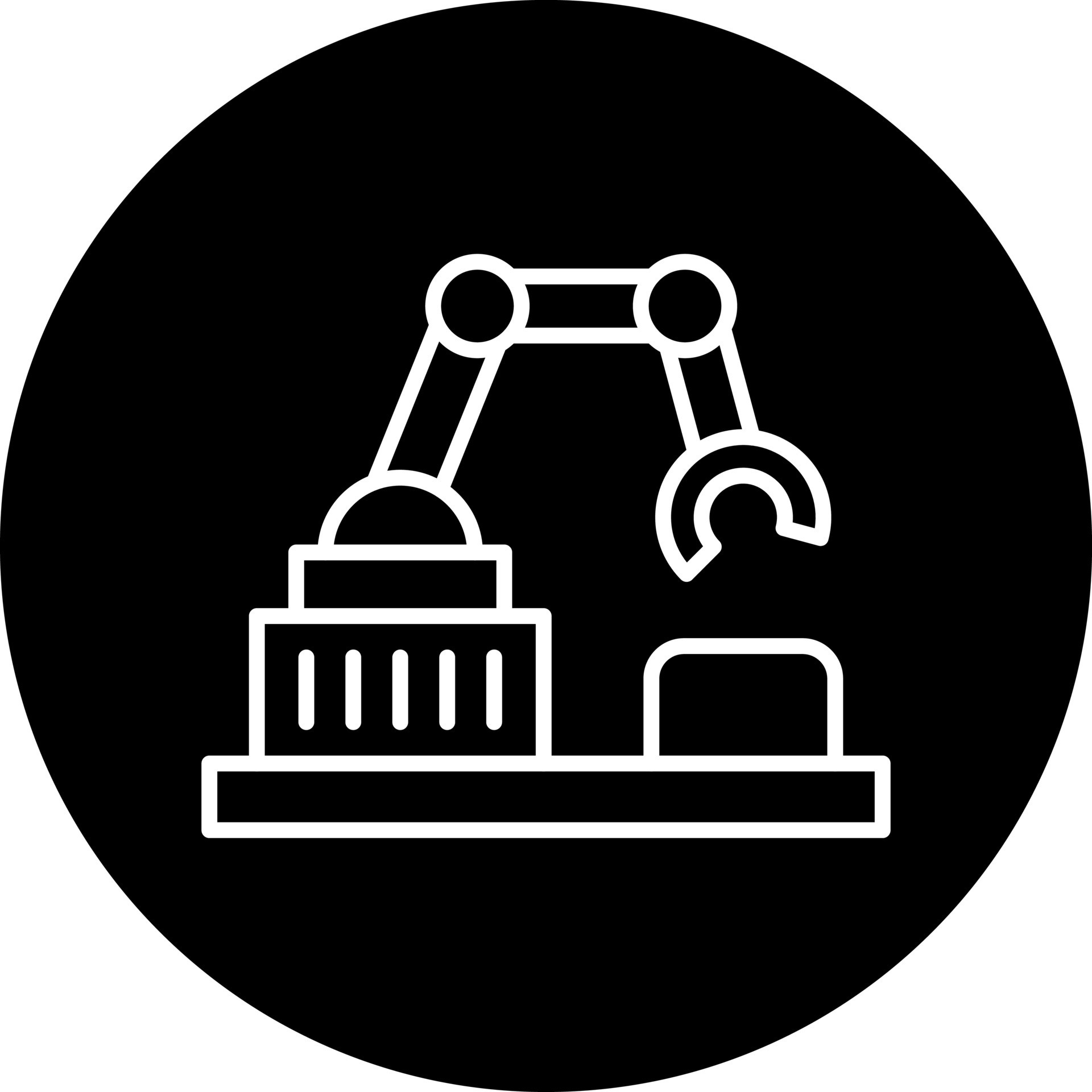 Assembly Machine Vector Icon Style 22547661 Vector Art at Vecteezy