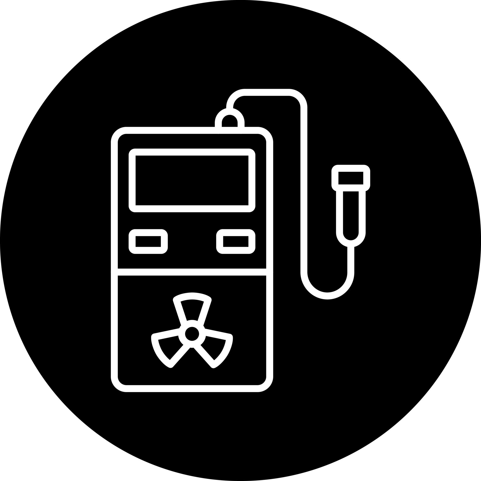 Radiation Detector Vector Icon Style 22548101 Vector Art At Vecteezy