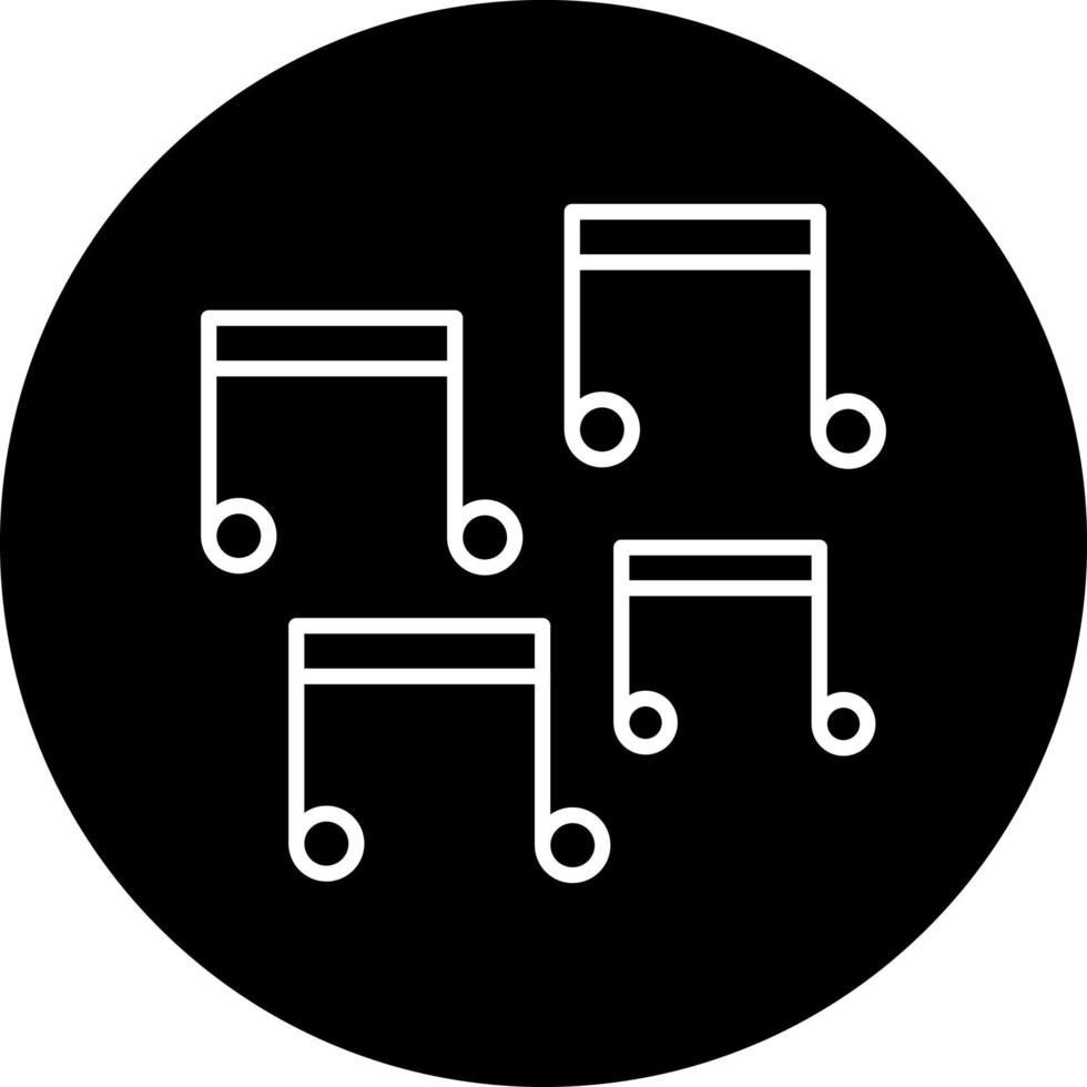 Music Notes Vector Icon Style 22549009 Vector Art at Vecteezy