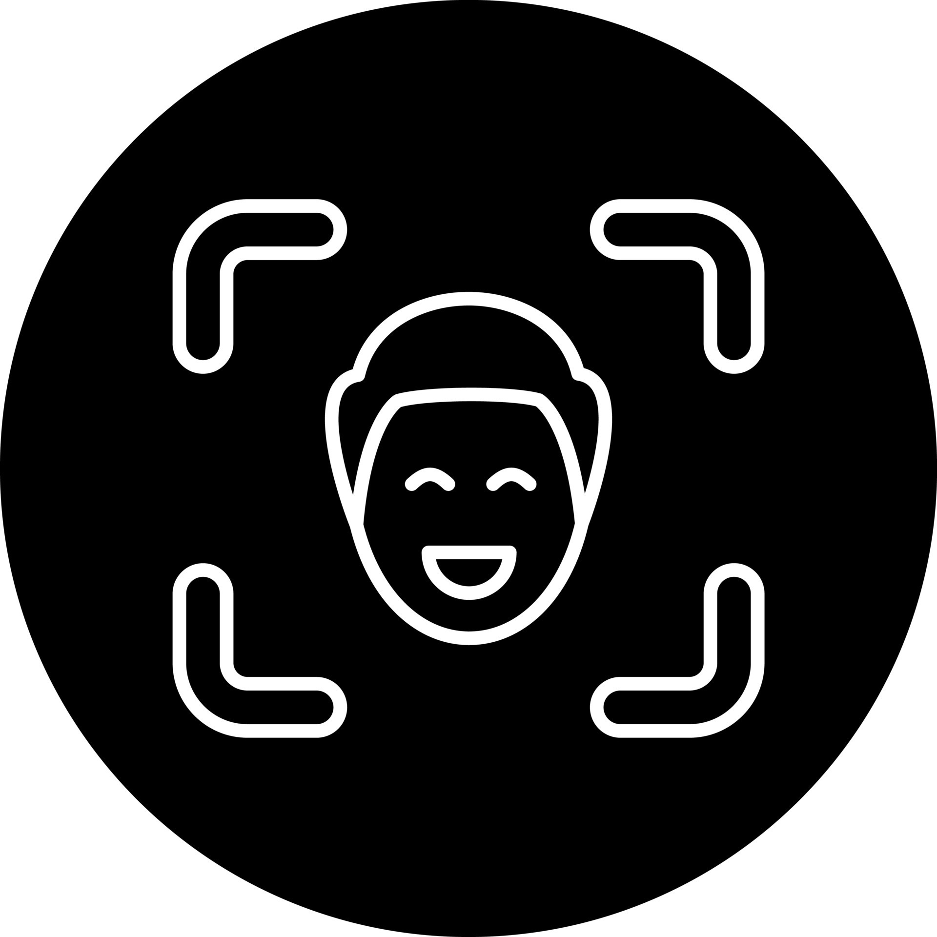 Facial Recognition Vector Icon Style 22553229 Vector Art At Vecteezy