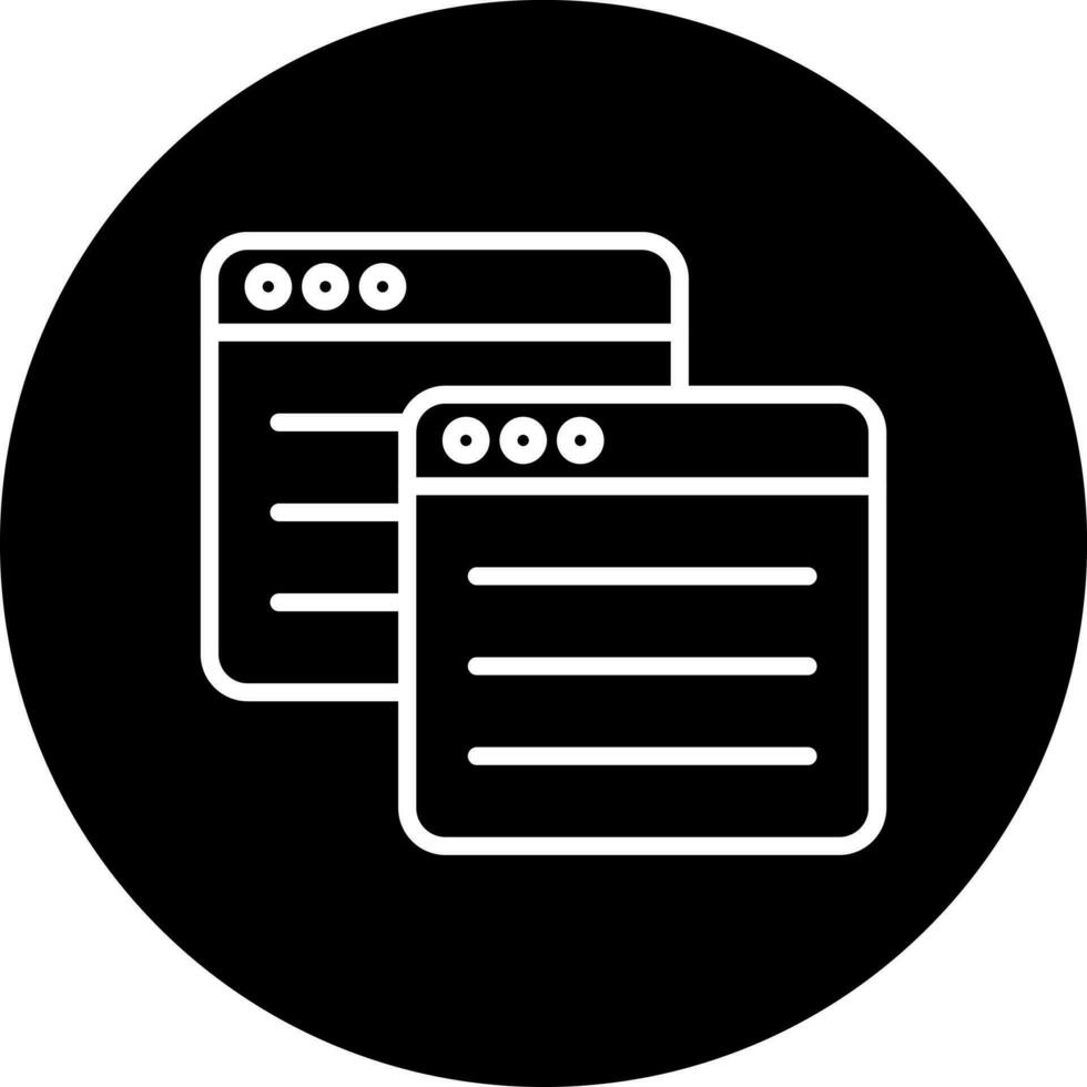 Duplicate Browser Vector Icon Style 22553666 Vector Art At Vecteezy