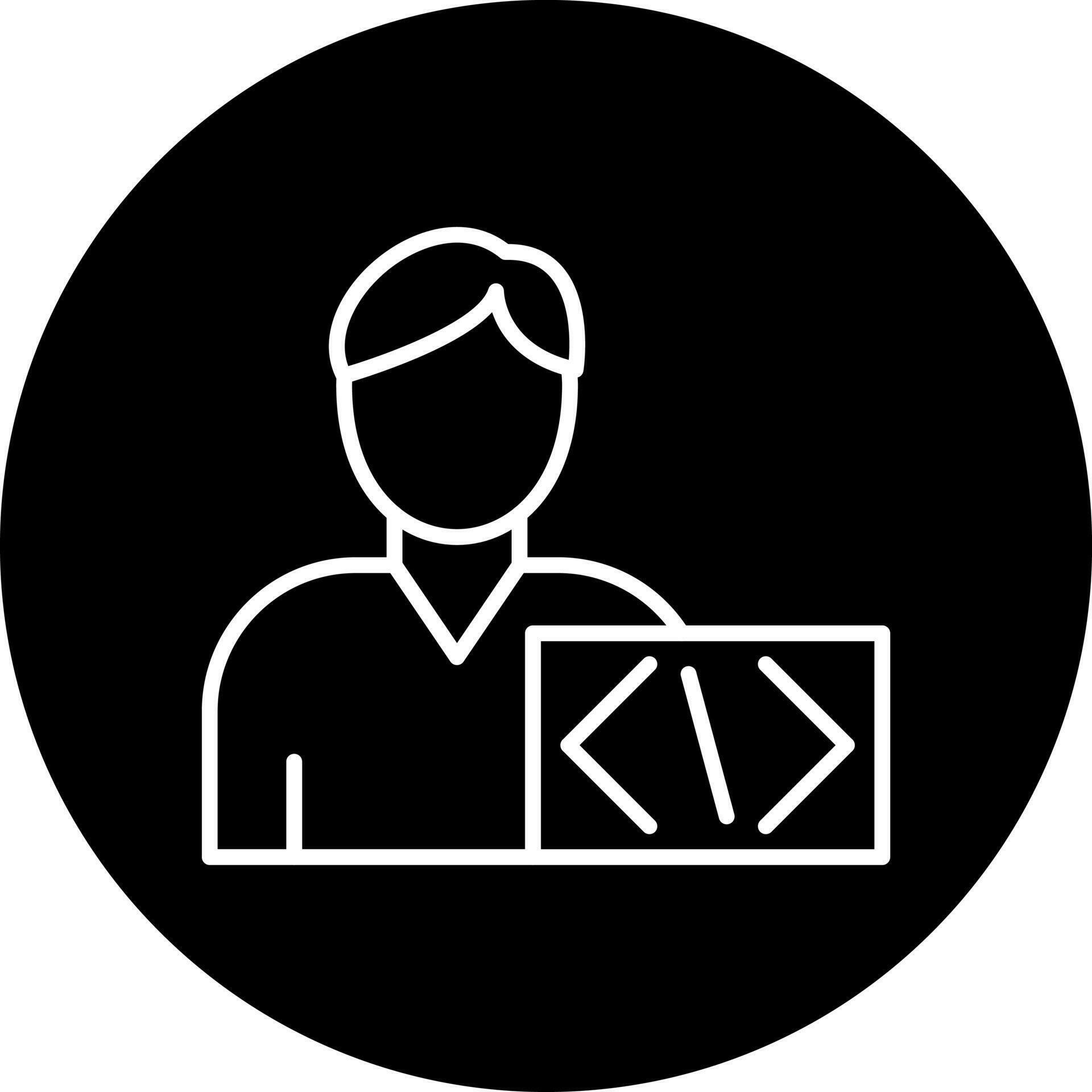 Coder Man Vector Icon Style 22554197 Vector Art at Vecteezy