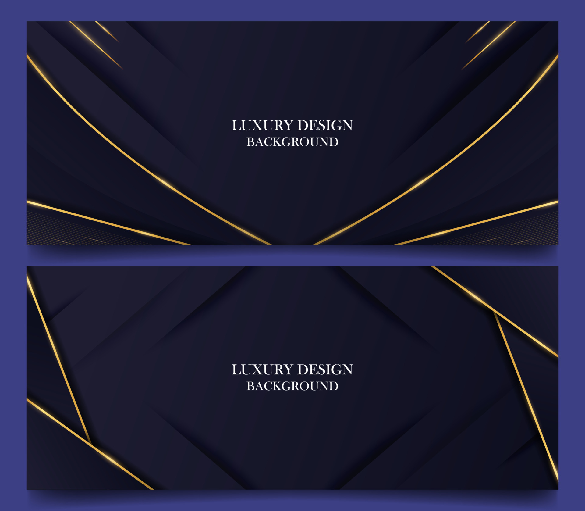 set luxury abstract blue and gold line background vector. luxury elegant theme design 22554396 ...