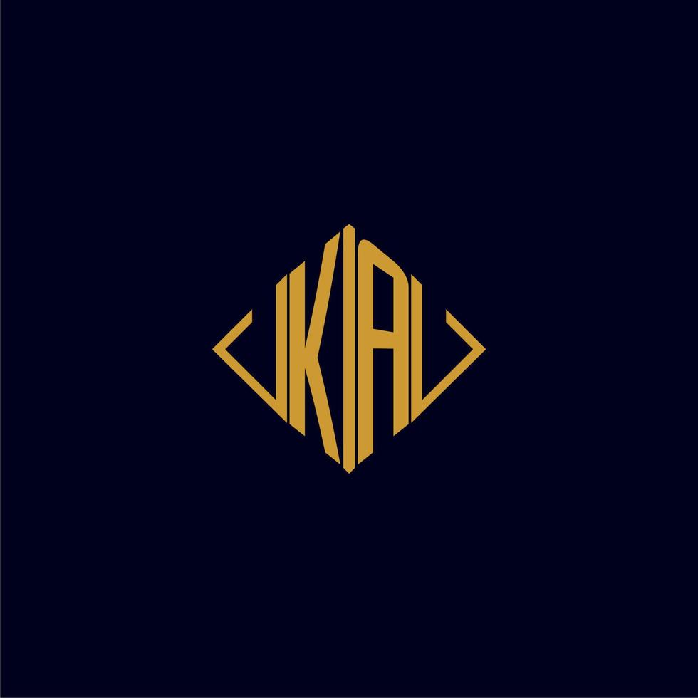 KA initial monogram square logo design ideas 22555929 Vector Art at ...