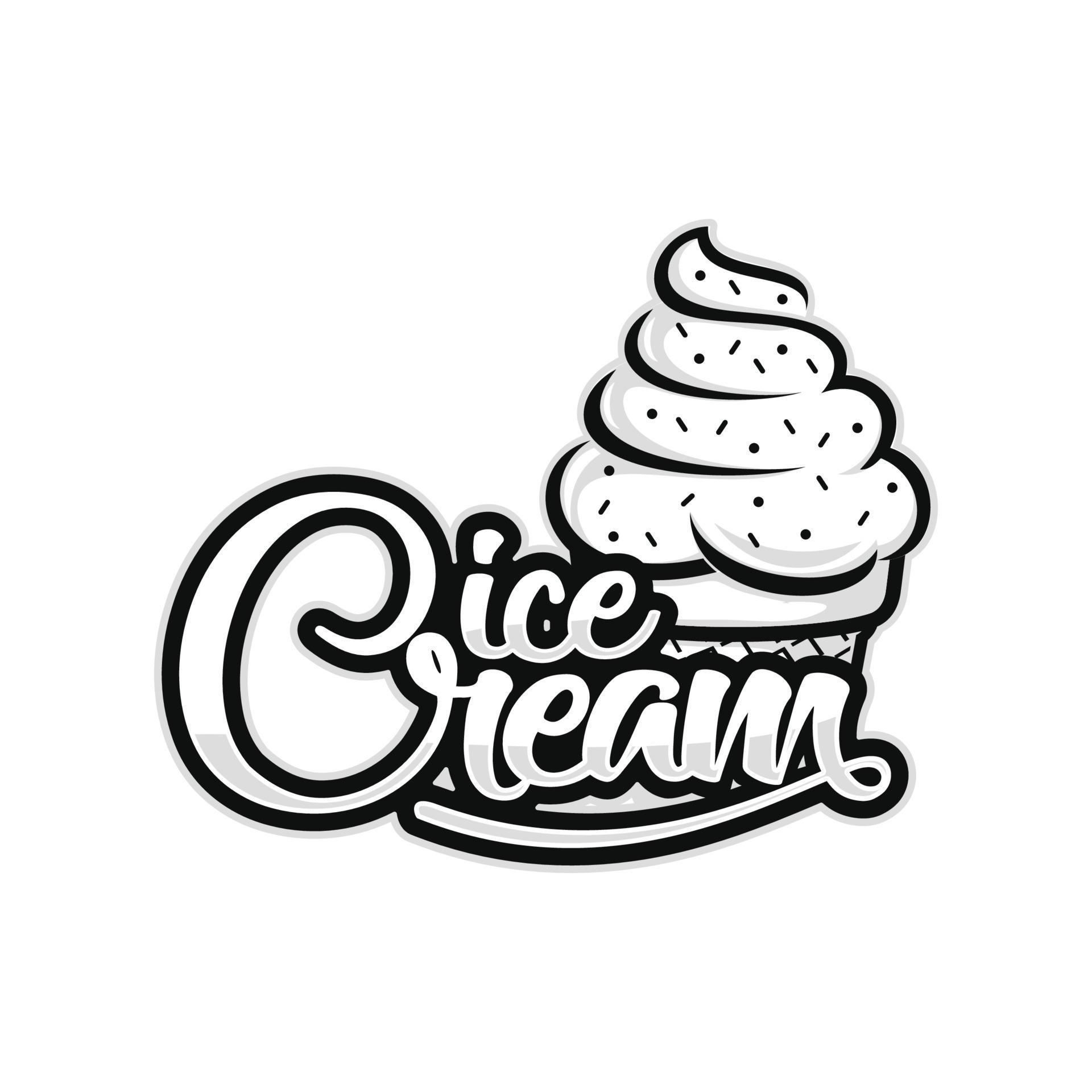 Ice Cream Logo Design Vector 22556468 Vector Art At Vecteezy
