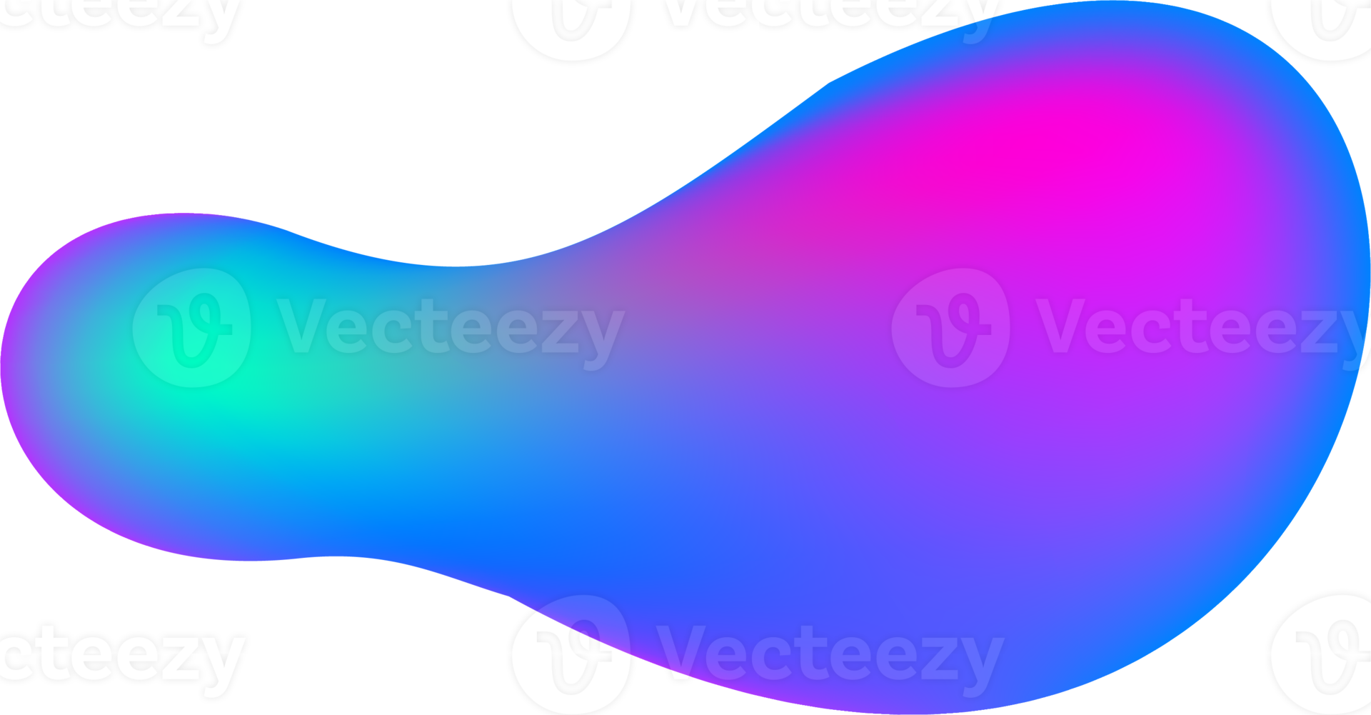 Gradient Blob Shape Abstract Organic Random Form Liquid Fluid