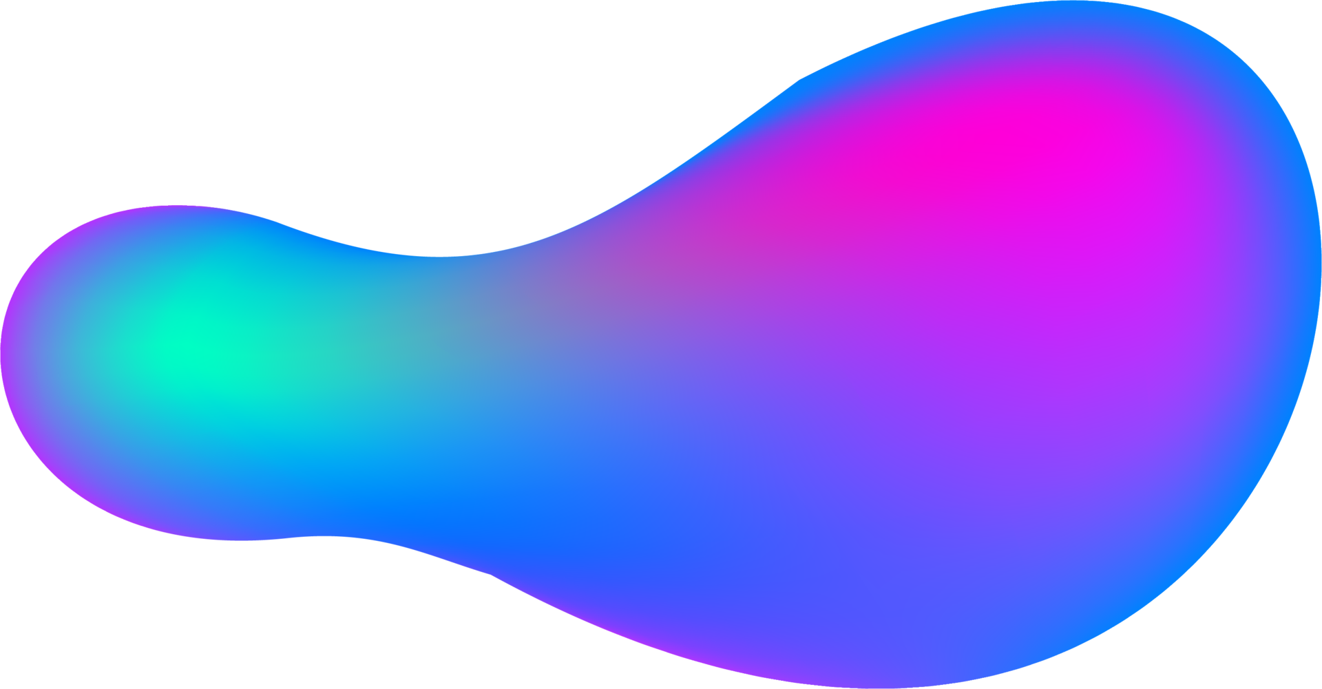 Gradient Blob Shape Abstract Organic Random Form Liquid Fluid