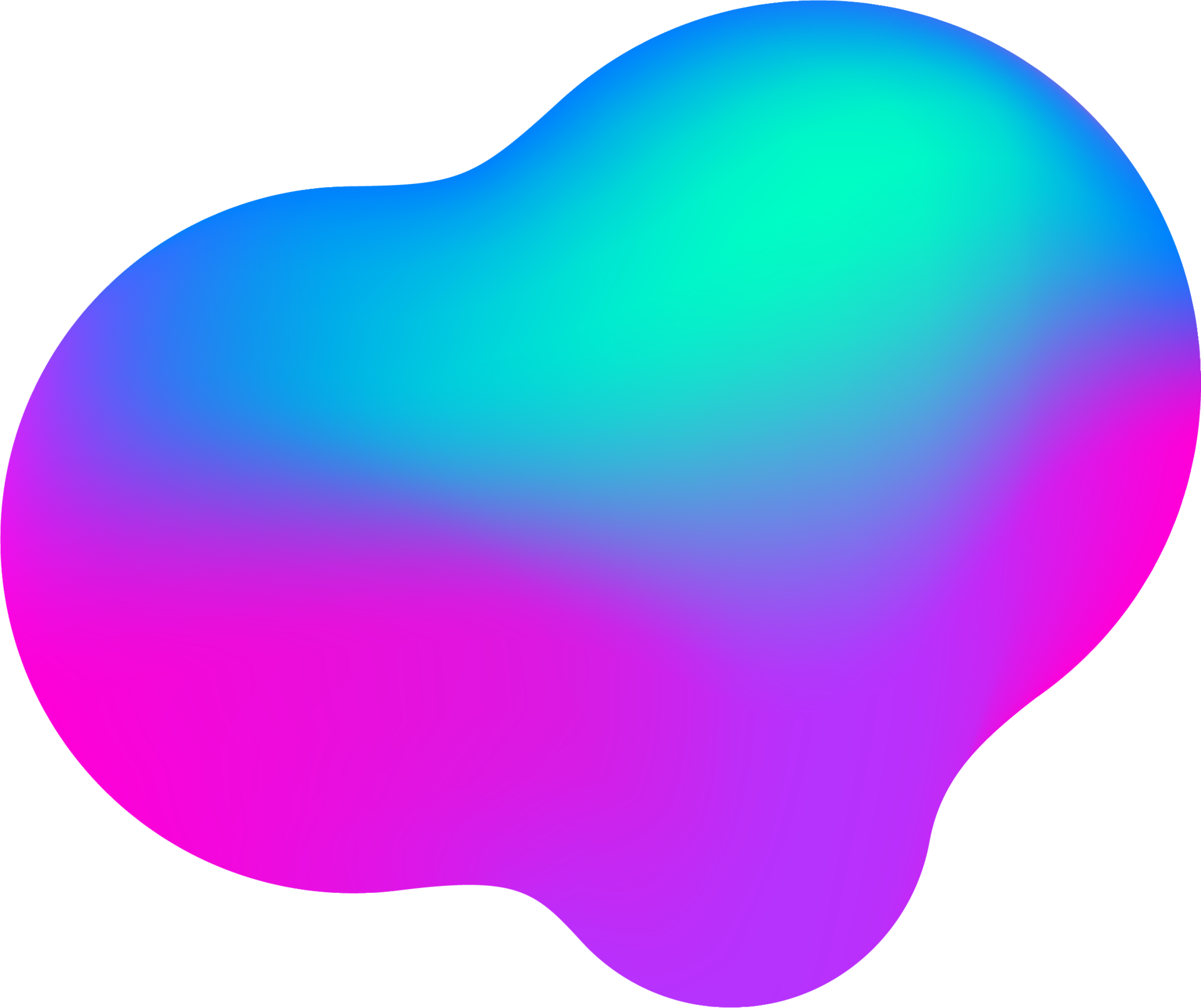 Gradient Blob Shape Abstract Organic Random Form Liquid Fluid