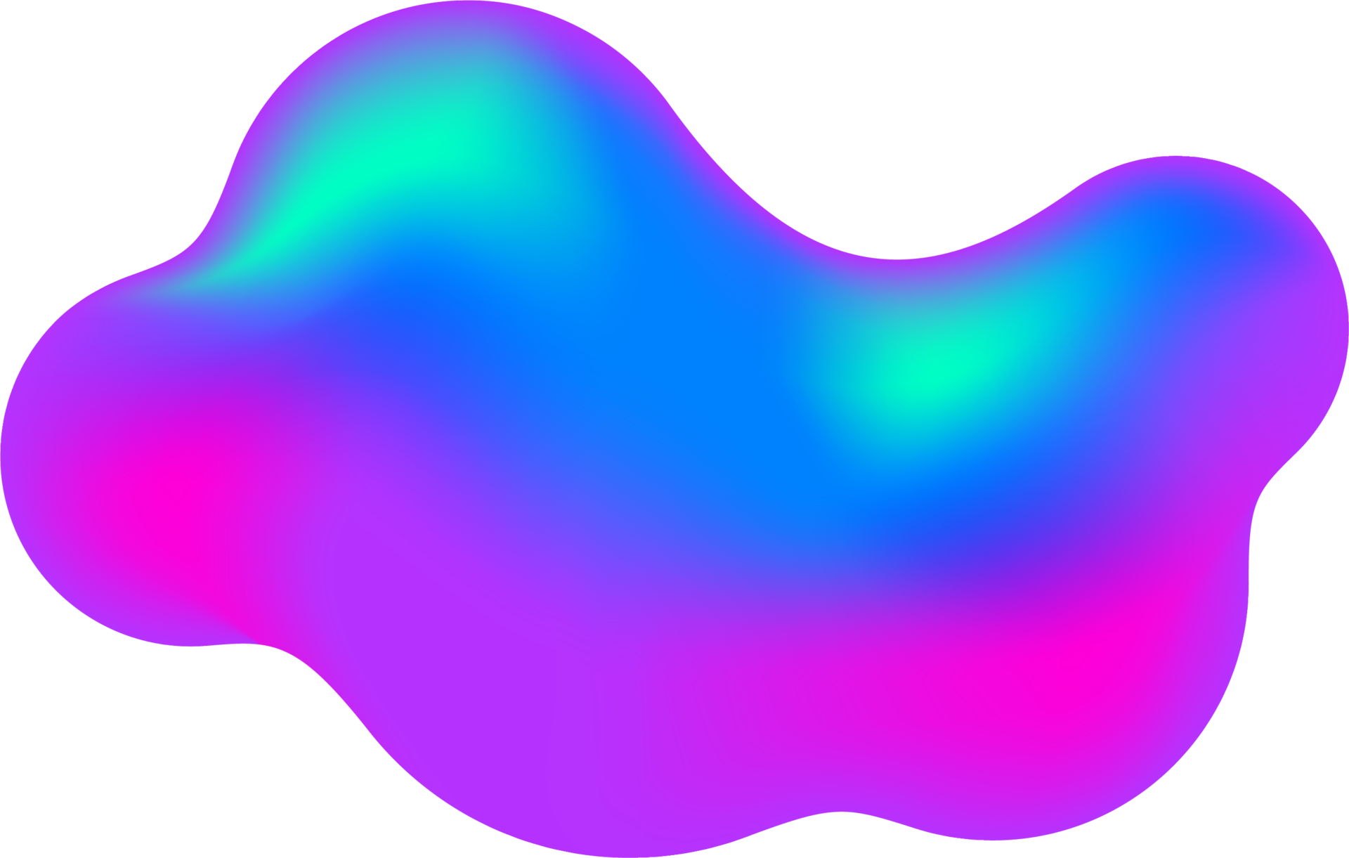 Gradient Blob Shape Abstract Organic Random Form Liquid Fluid