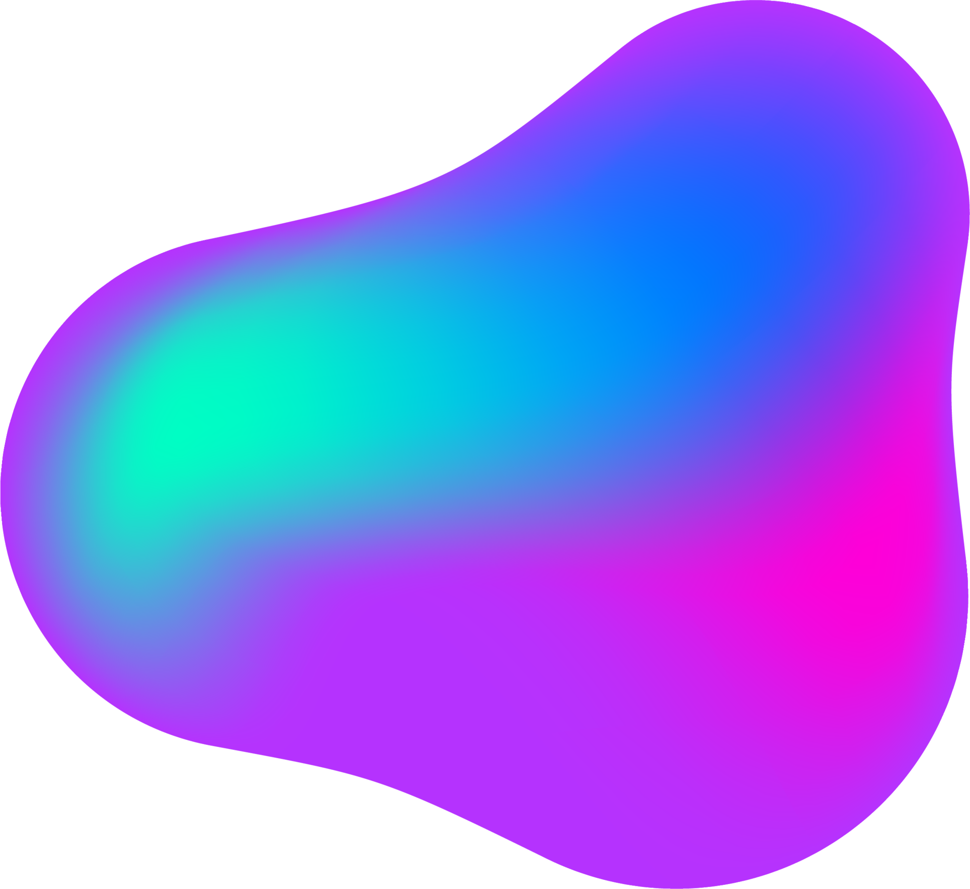 Gradient Blob Shape Abstract Organic Random Form Liquid Fluid