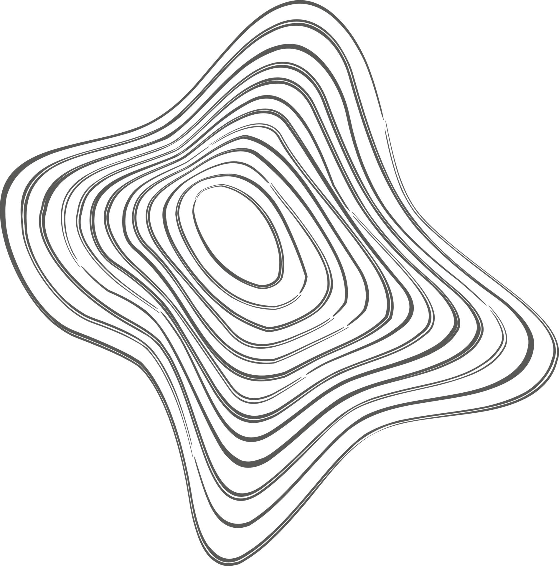 Free Tree Rings Organic Pattern Topography Line Circle Nature Wavy Contour Shape Topographic