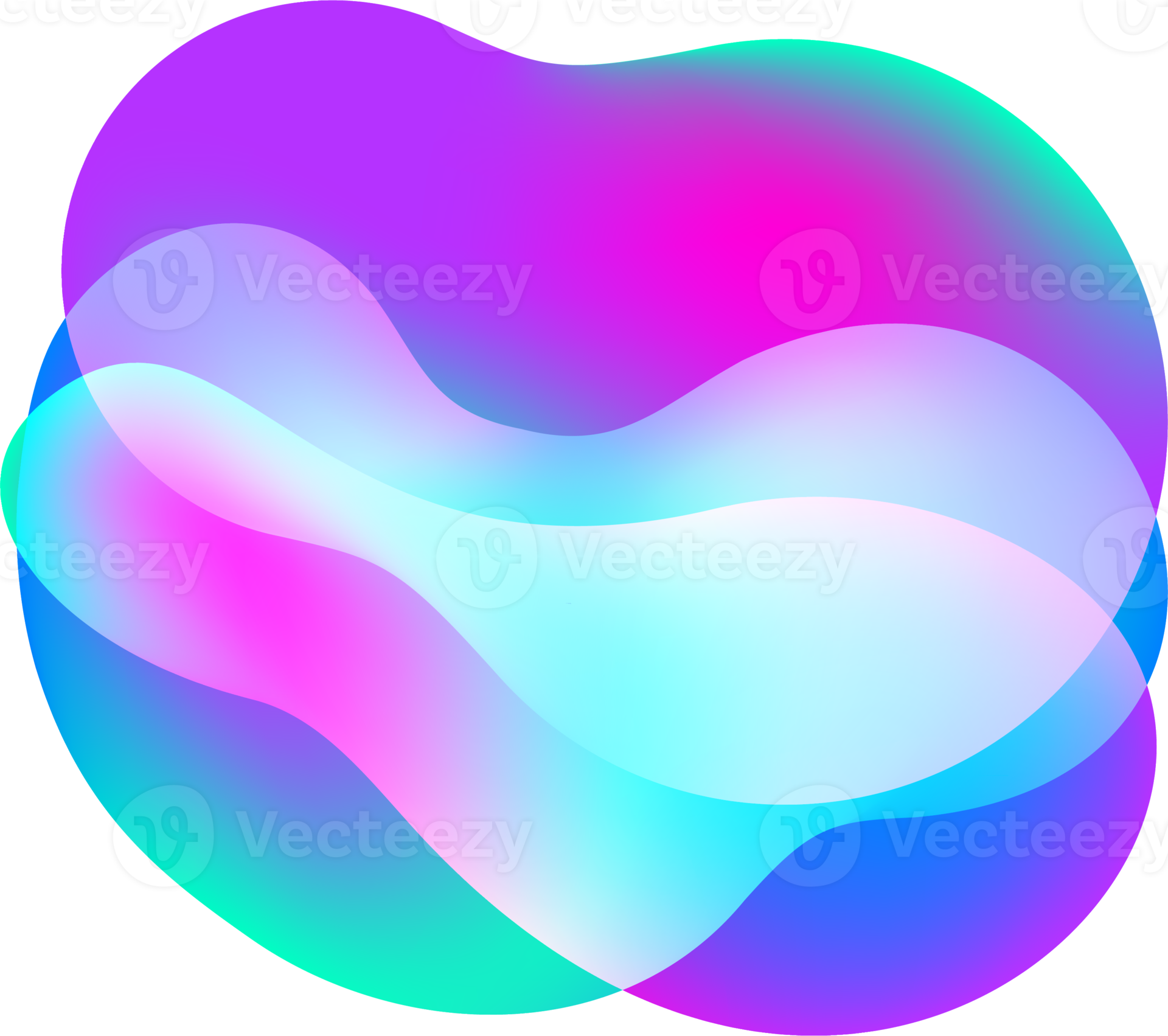 Liquid Gradient Shape Fluid Abstract Color Background Holographic Organic 3d Design Neon