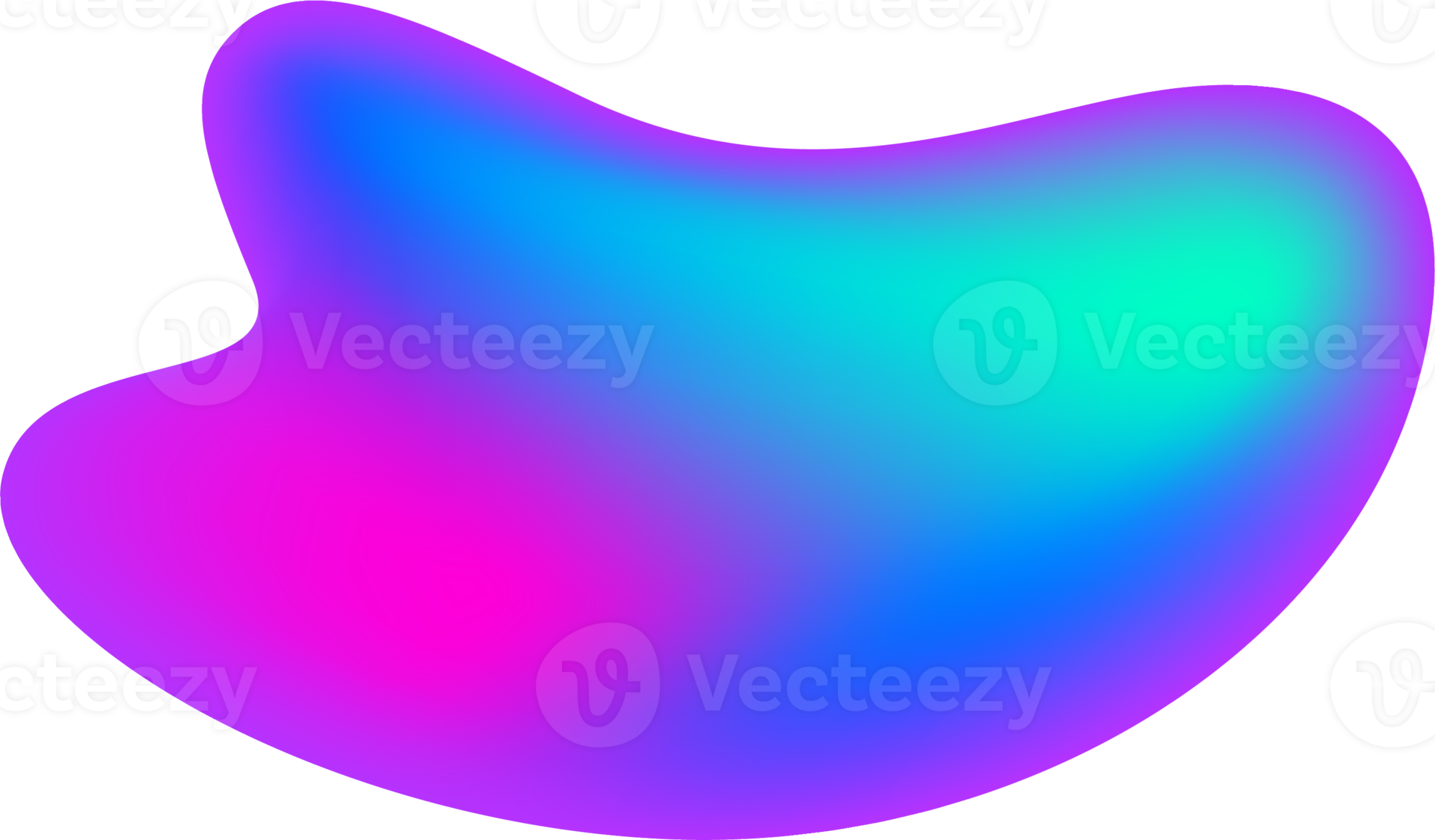 Gradient blob shape. Abstract organic random form. Liquid fluid background. Amoeba bubble and ...