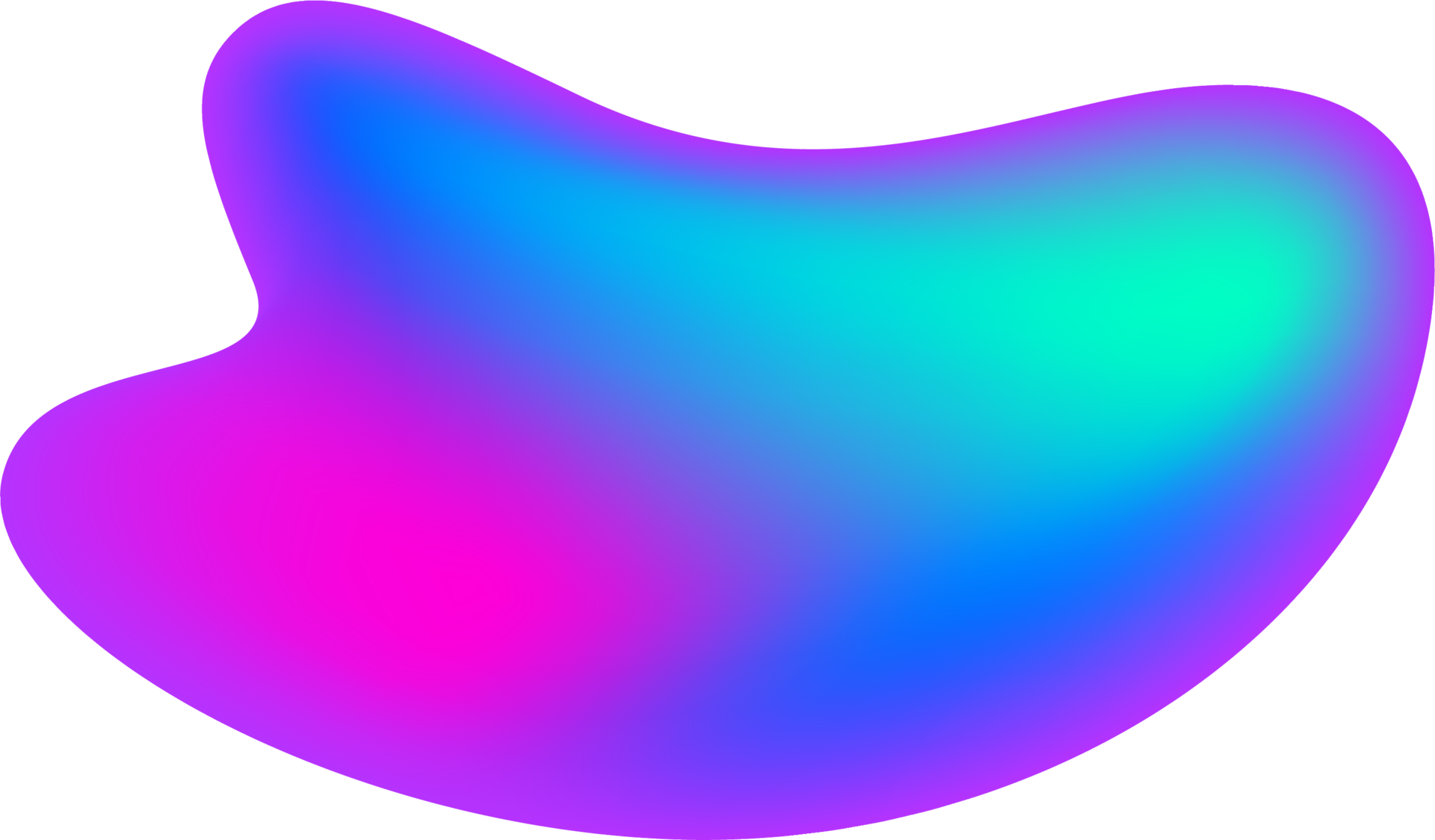 Gradient Blob Shape Abstract Organic Random Form Liquid Fluid