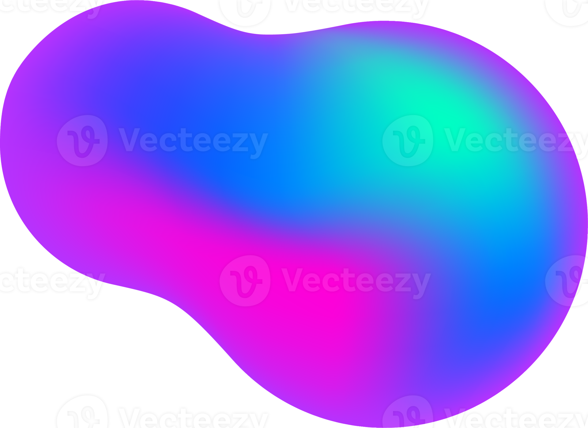 Gradient blob shape. Abstract organic random form. Liquid fluid background. Amoeba bubble and ...