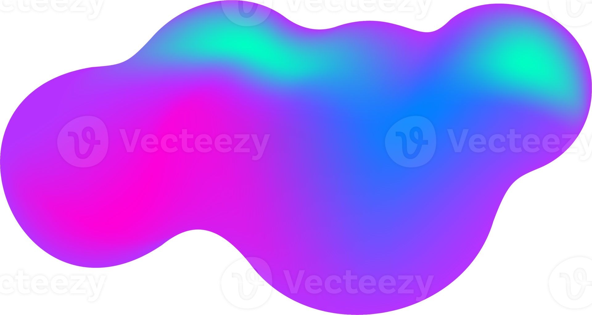 Gradient blob shape. Abstract organic random form. Liquid fluid background. Amoeba bubble and ...