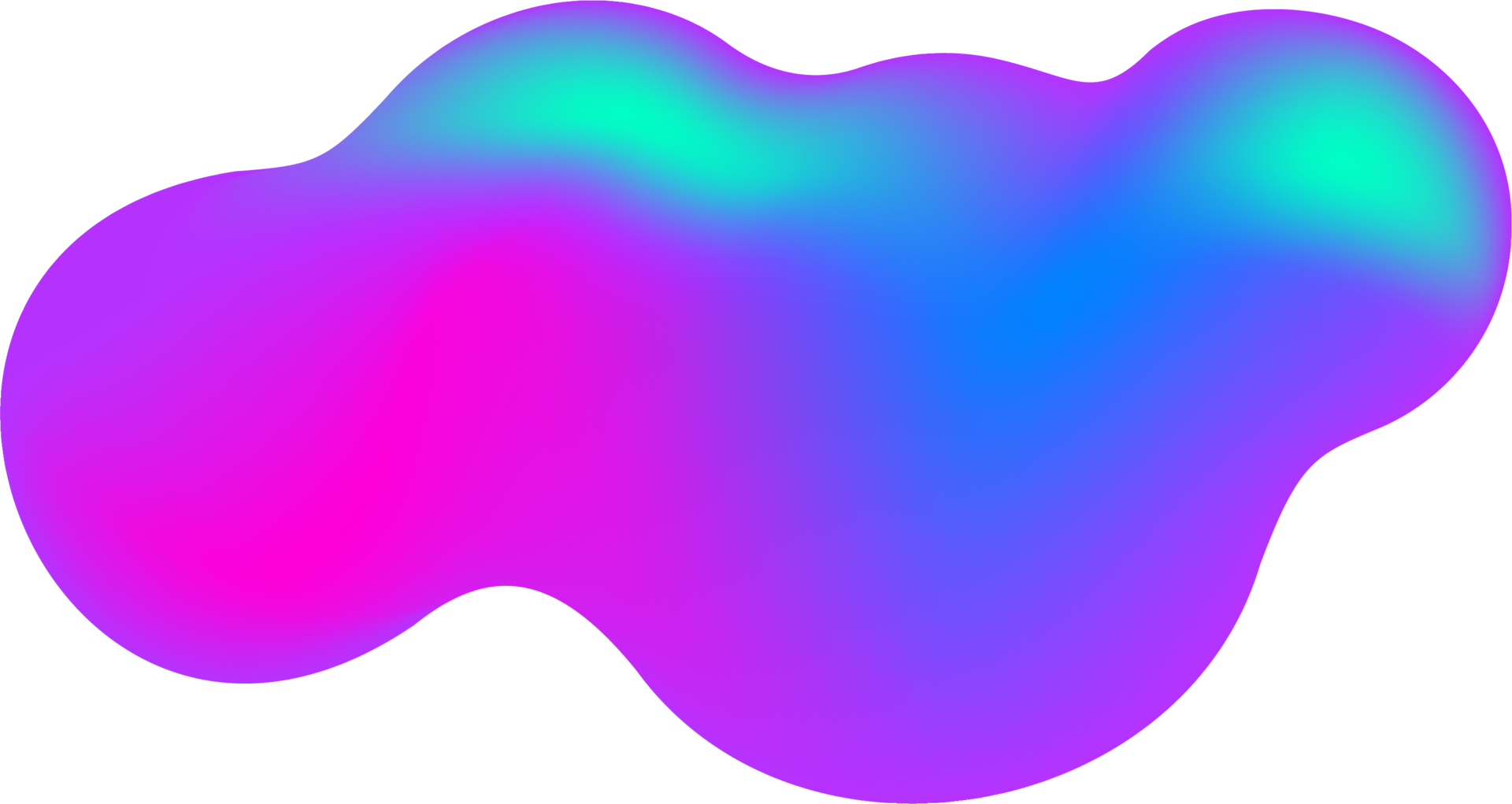 Gradient Blob Shape Abstract Organic Random Form Liquid Fluid