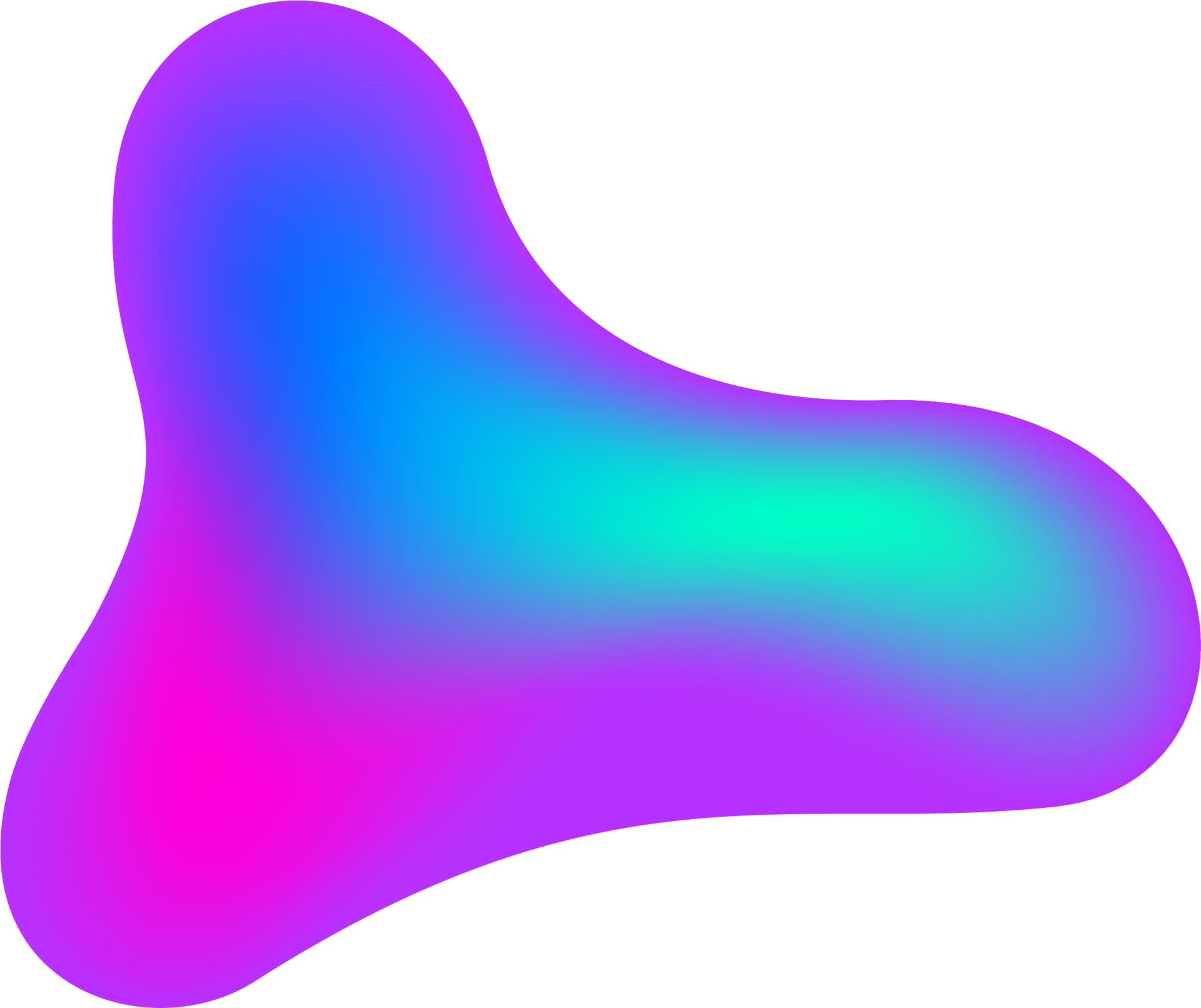 Gradient Blob Shape Abstract Organic Random Form Liquid Fluid