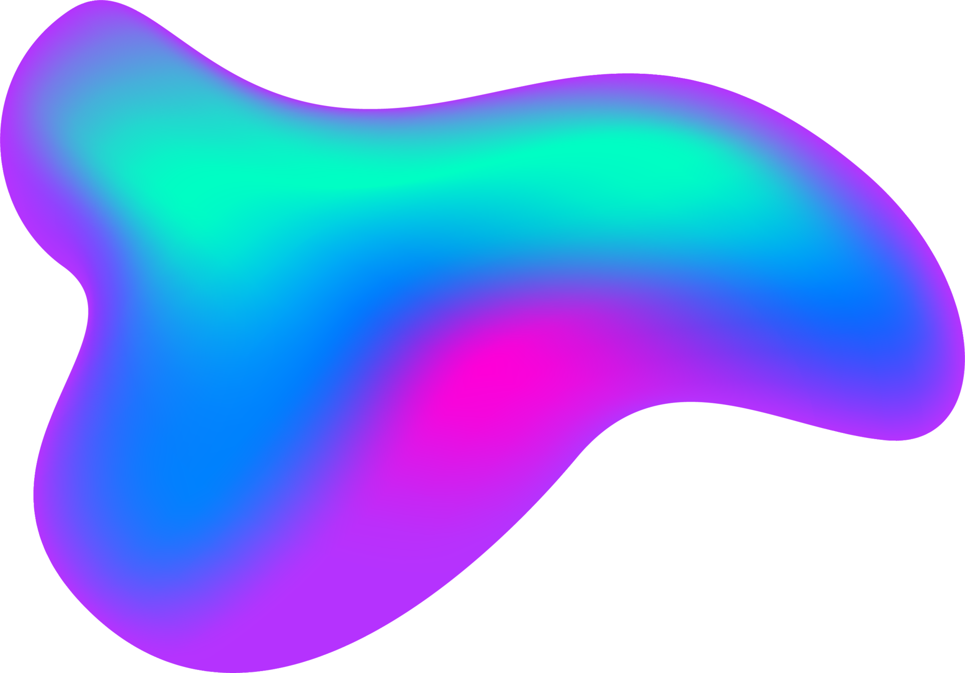 Gradient Blob Shape Abstract Organic Random Form Liquid Fluid