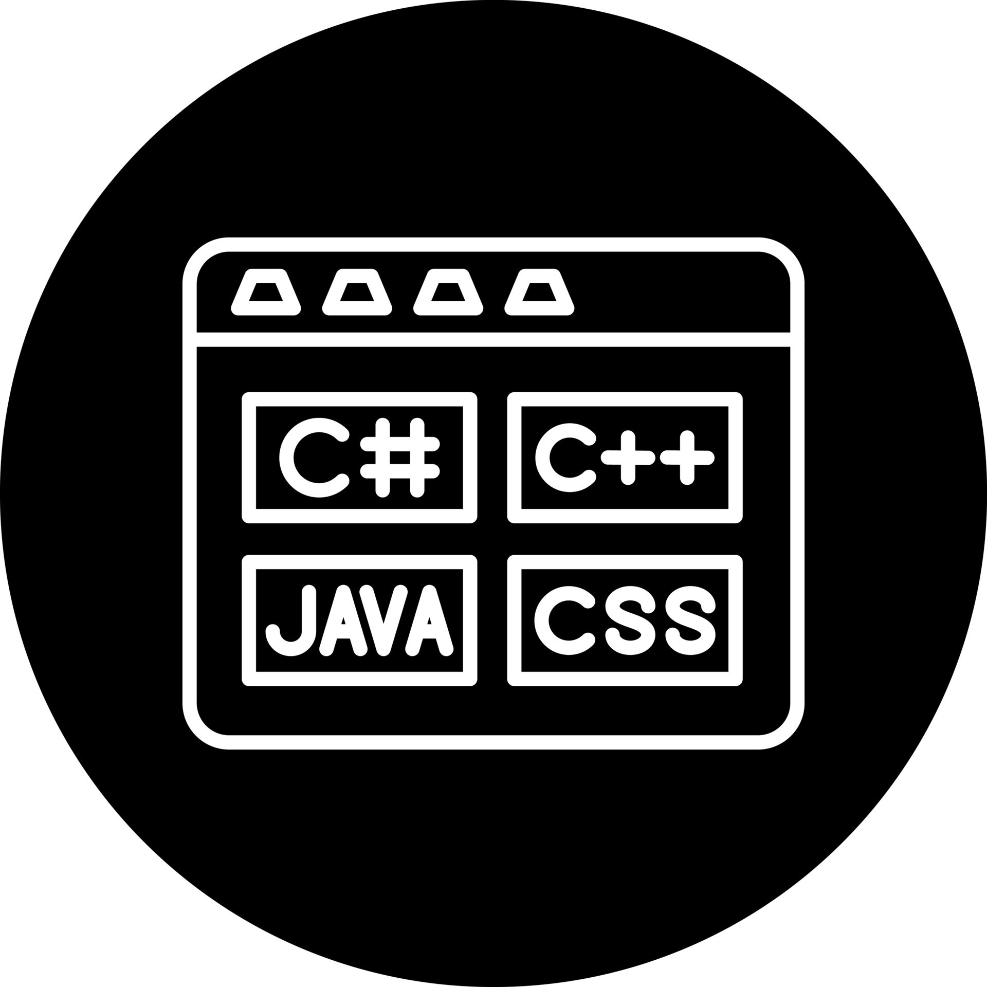 Coding Language Vector Icon Style 22562320 Vector Art At Vecteezy
