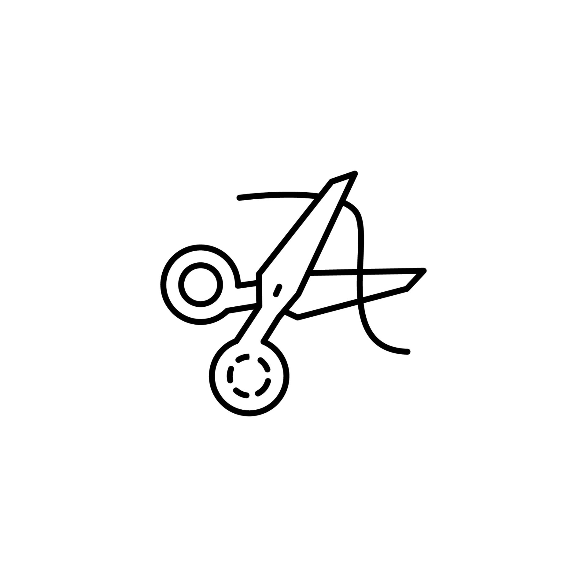 Scissors, thread vector icon 22565409 Vector Art at Vecteezy