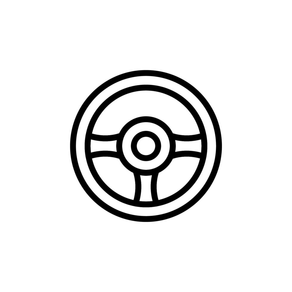 Steering wheel vector icon 22565551 Vector Art at Vecteezy