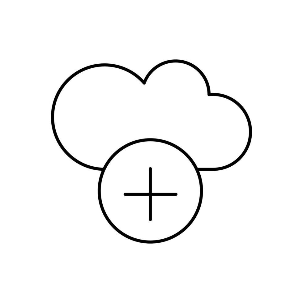 Cloud computing, plus, SEO vector icon 22565620 Vector Art at Vecteezy