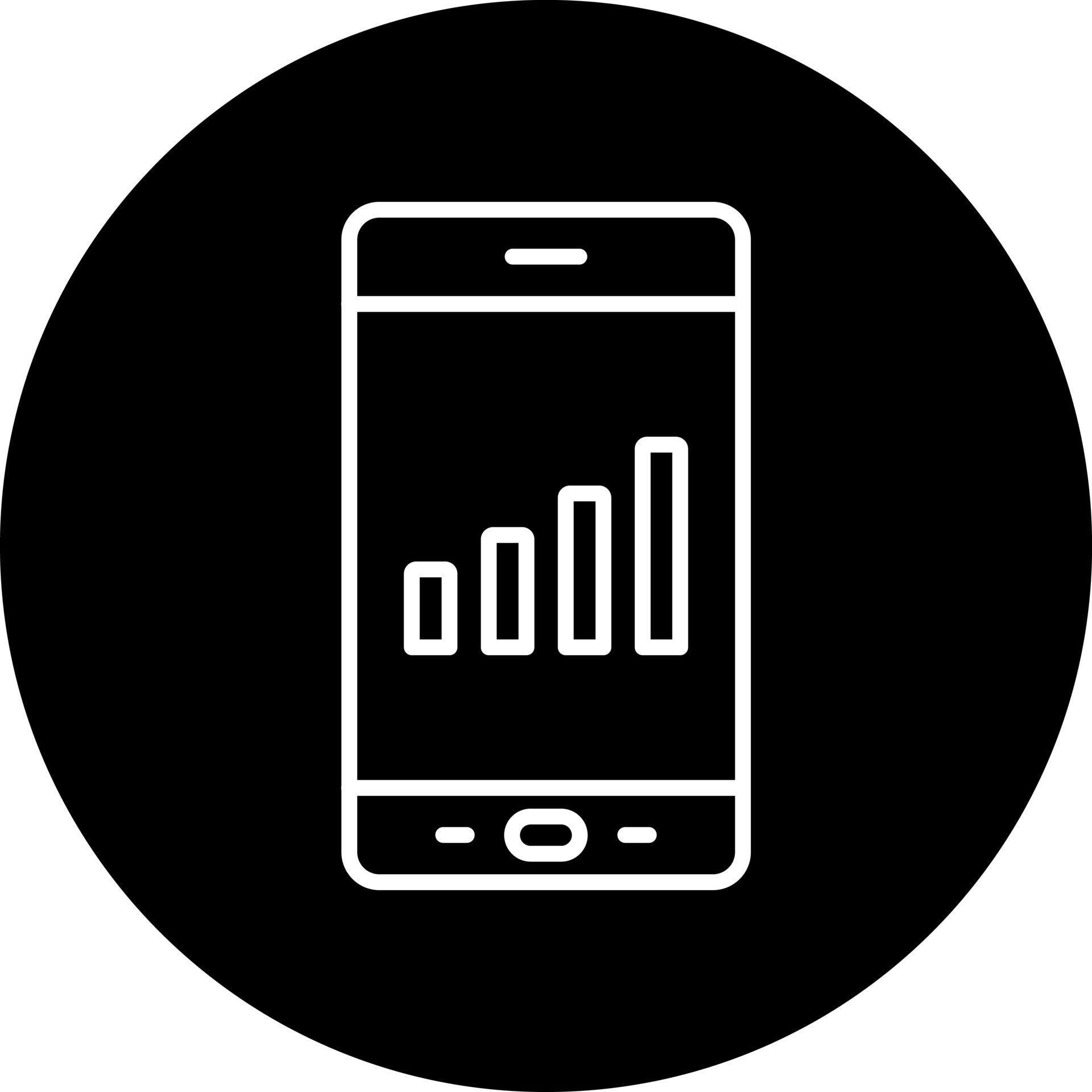 Phone Signal Vector Icon Style 22571561 Vector Art At Vecteezy