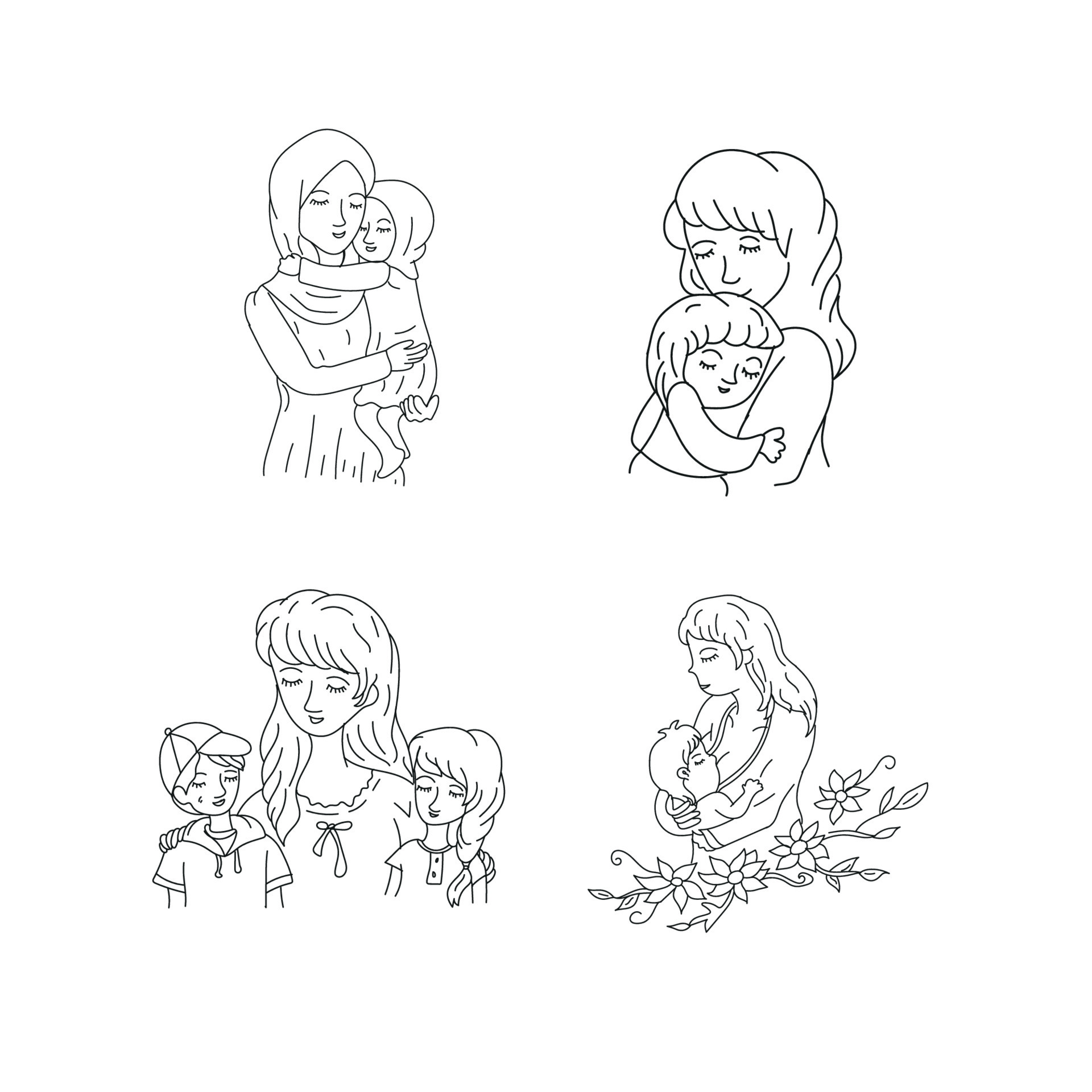 Happy mothers day celebration mom and child love 22576563 Vector Art at ... Happy mothers day celebration mom and child love 22576563 Vector Art at ...
