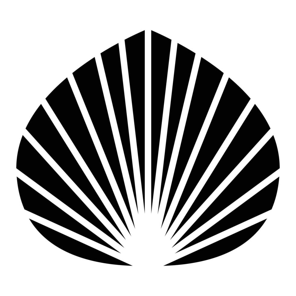 Abstract seashell vector icon design. Shell flat icon. 22576938 Vector ...