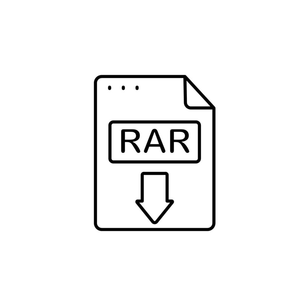 File Document Rar Vector Icon 22578691 Vector Art At Vecteezy