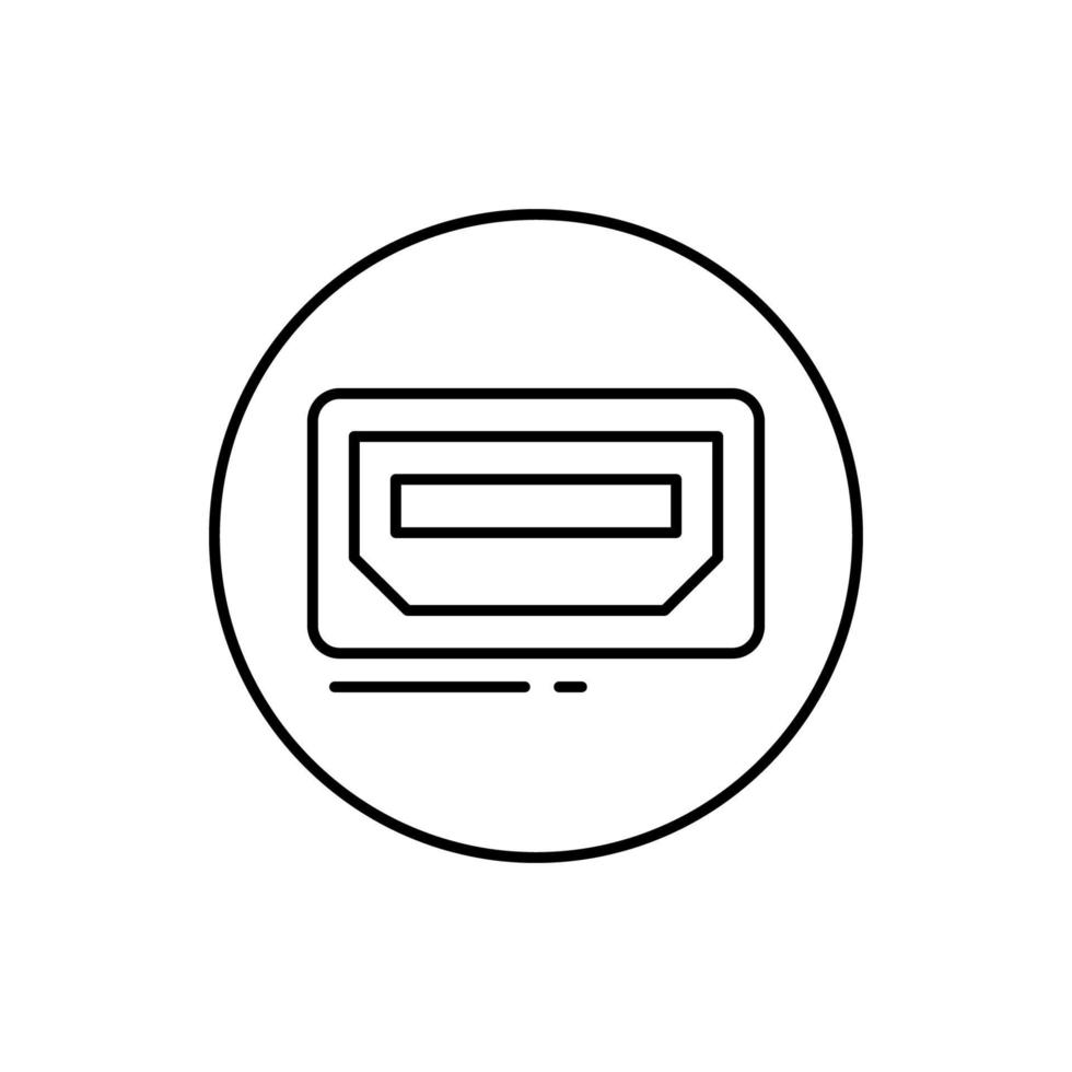 Hdmi Connector Vector Icon 22578801 Vector Art At Vecteezy