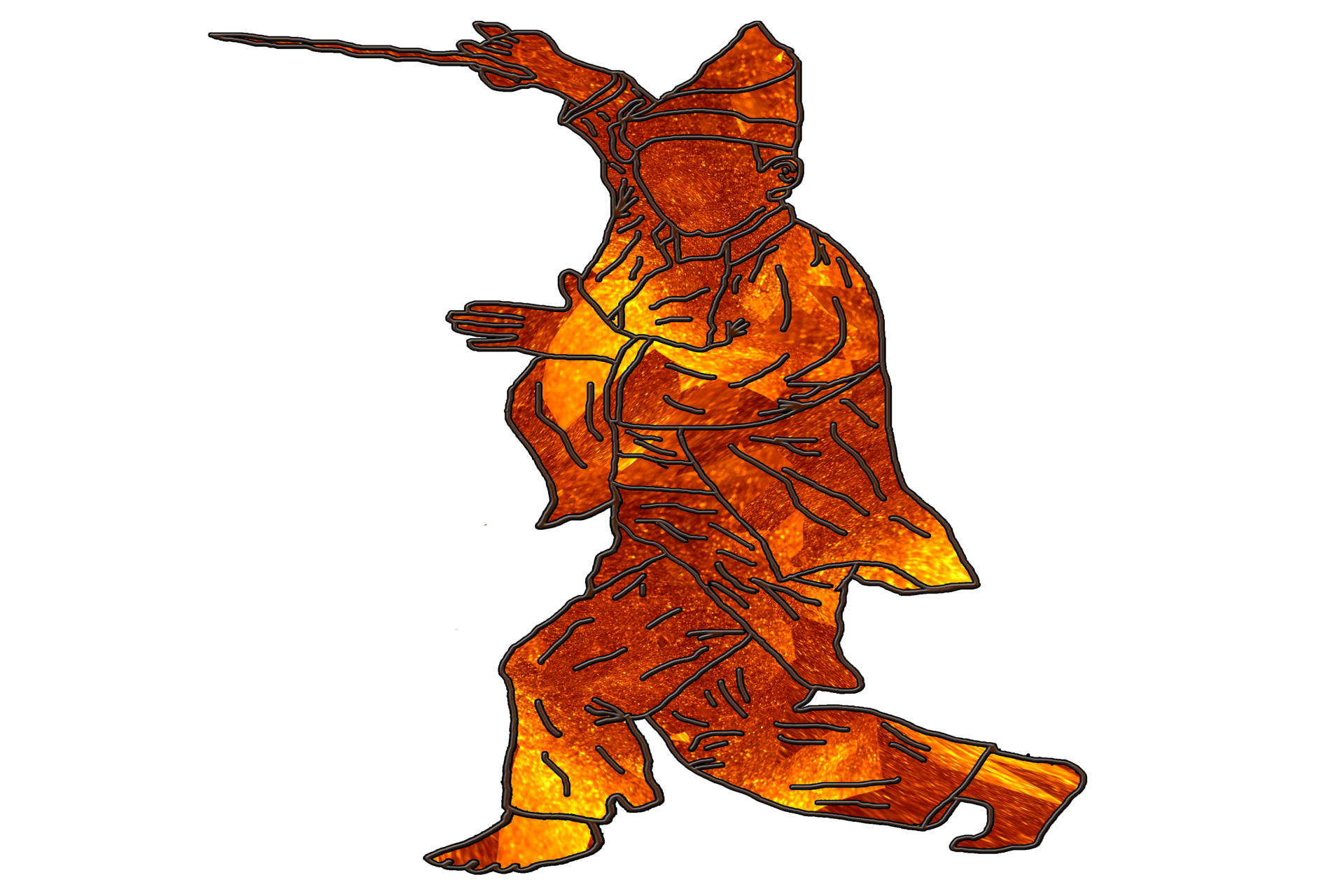 Step Movement Pattern Stand Traditional Malay Warrior With Traditional Malay Weapon 22583688 Png